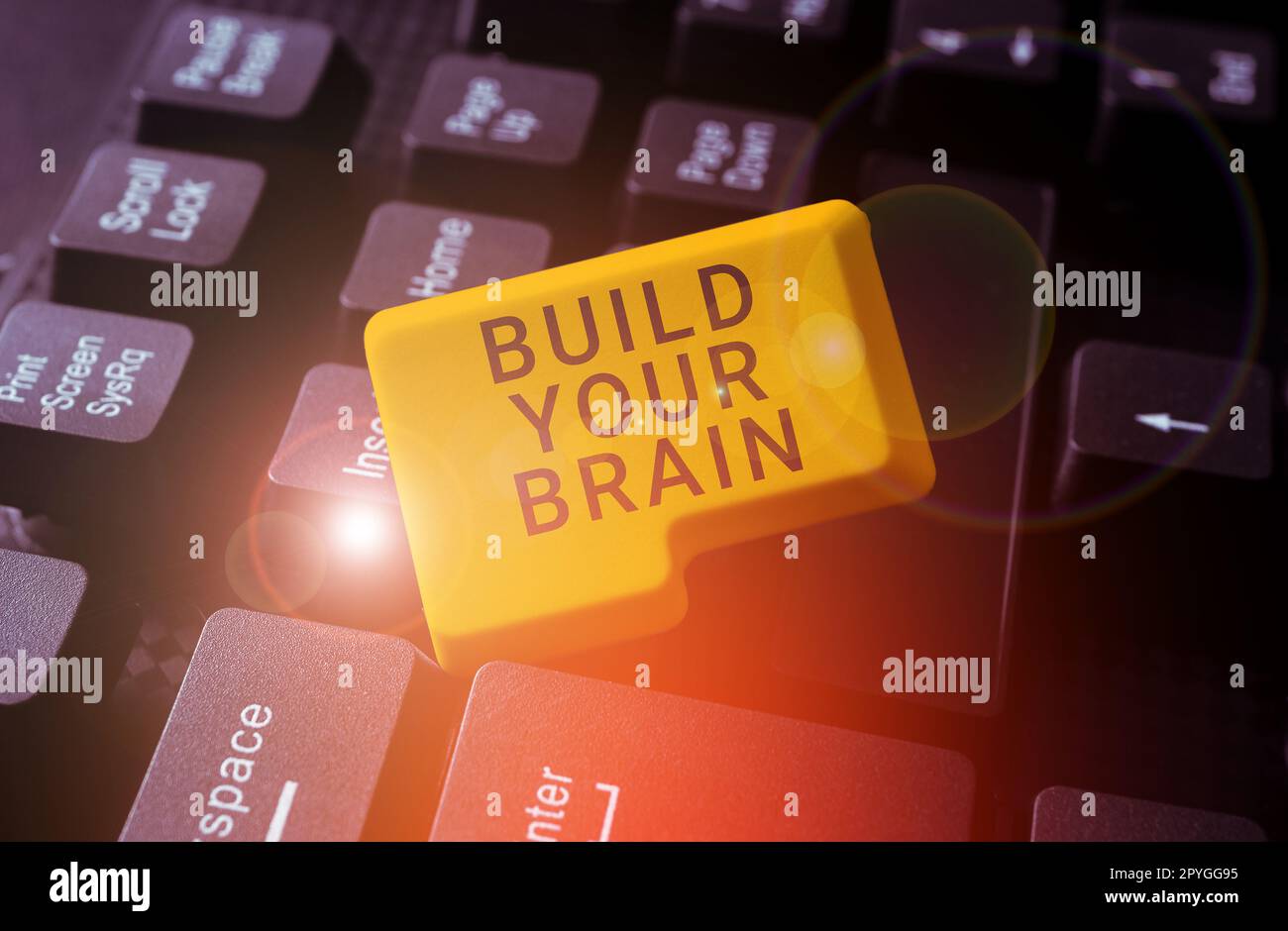 Hand writing sign Build Your Brain. Word for mental activities to ...