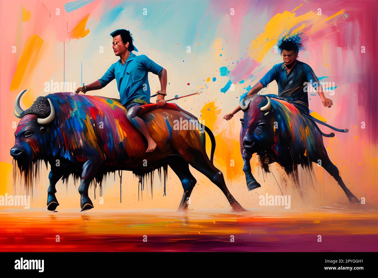 Ride water buffalo hi-res stock photography and images - Alamy