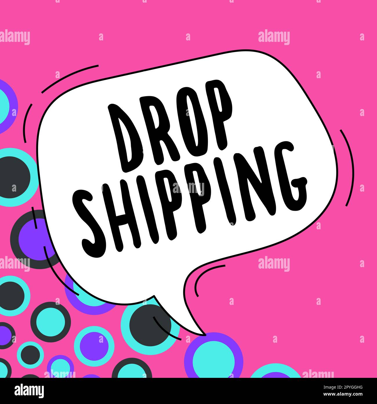 Text caption presenting Drop Shipping. Business approach to send goods ...