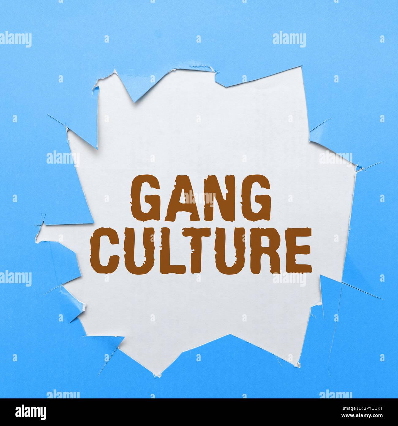 Text showing inspiration Gang Culture. Business showcase particular ...