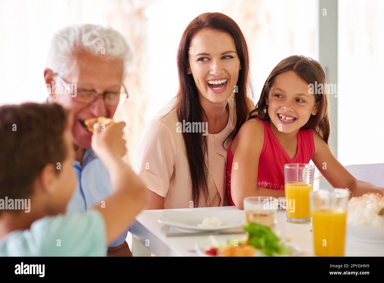 Family fun food hi-res stock photography and images - Alamy