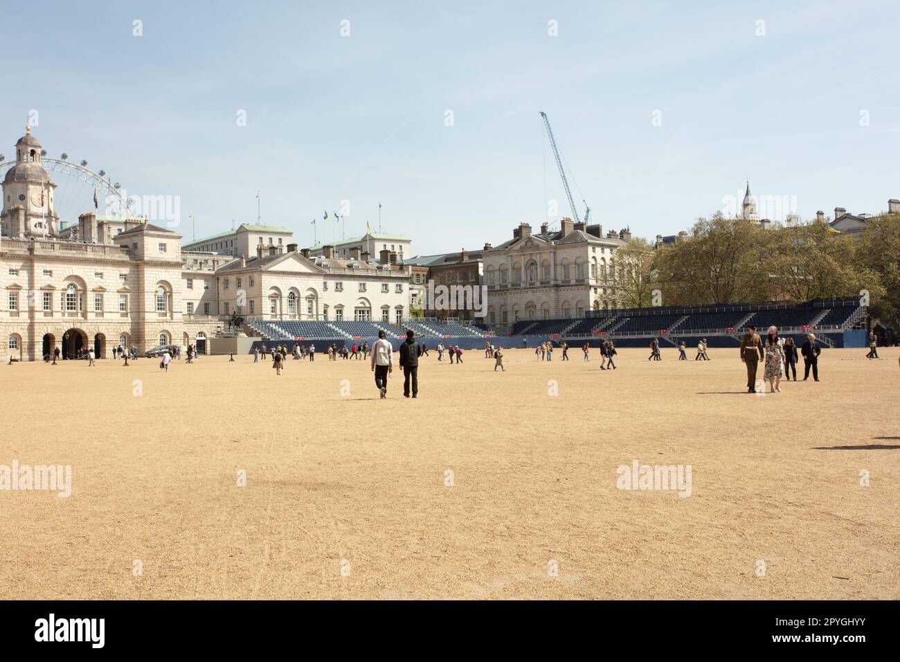 House Guards prepared for the coronation parade in Central London in ...