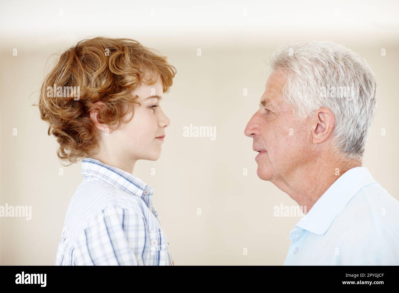 Young handsome boy profile hi-res stock photography and images - Alamy