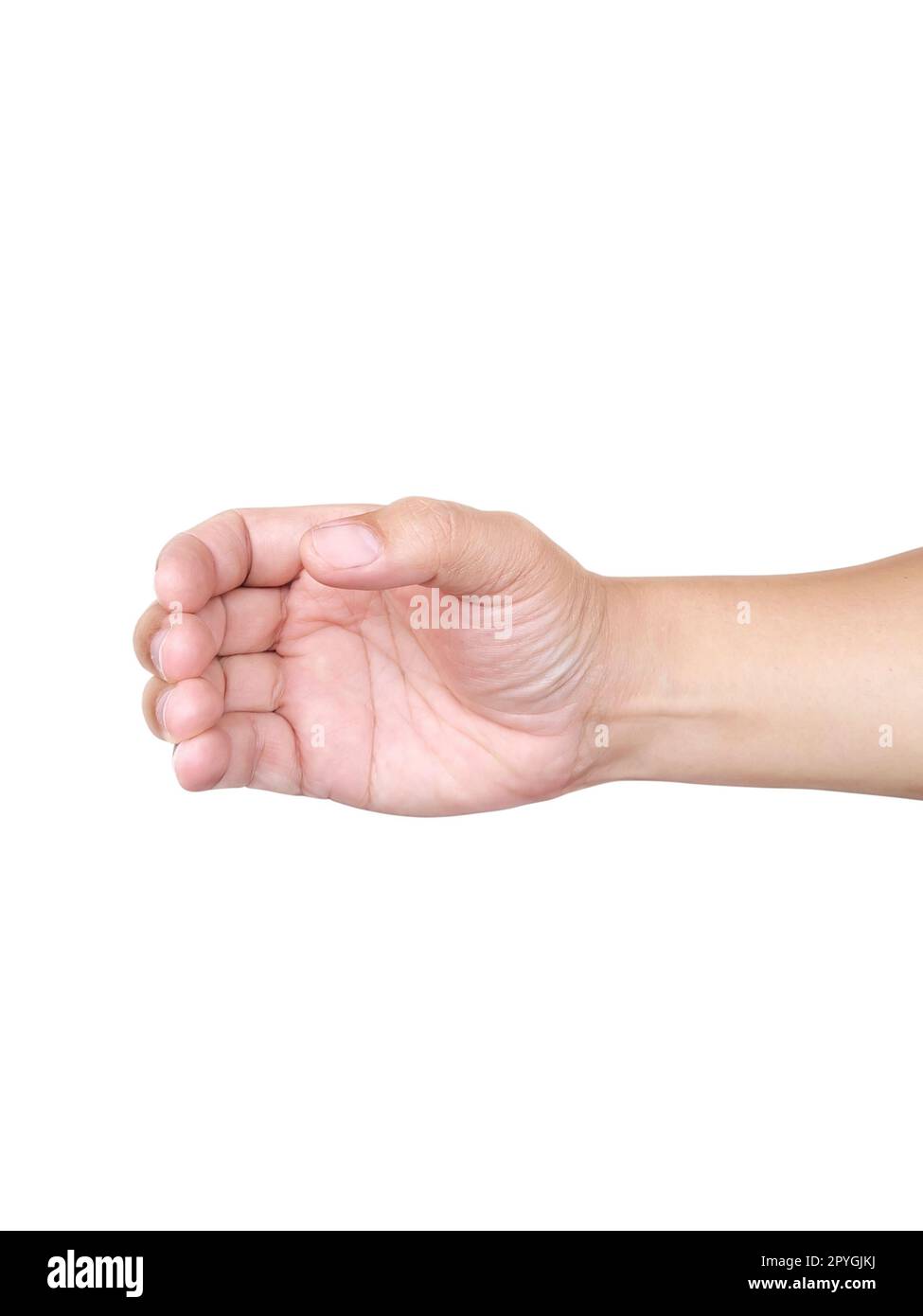 A Man hand, isolated on white background Stock Photo - Alamy