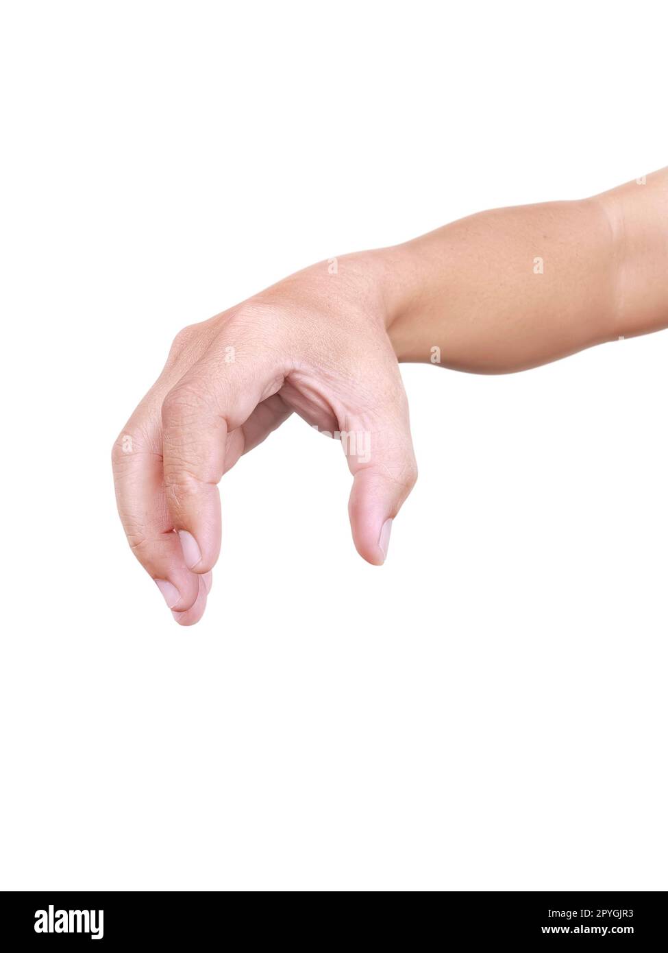 A Man hand, isolated on white background Stock Photo - Alamy