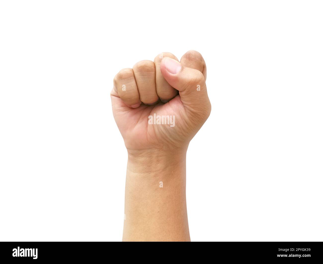 Man hand isolated on white background Stock Photo - Alamy