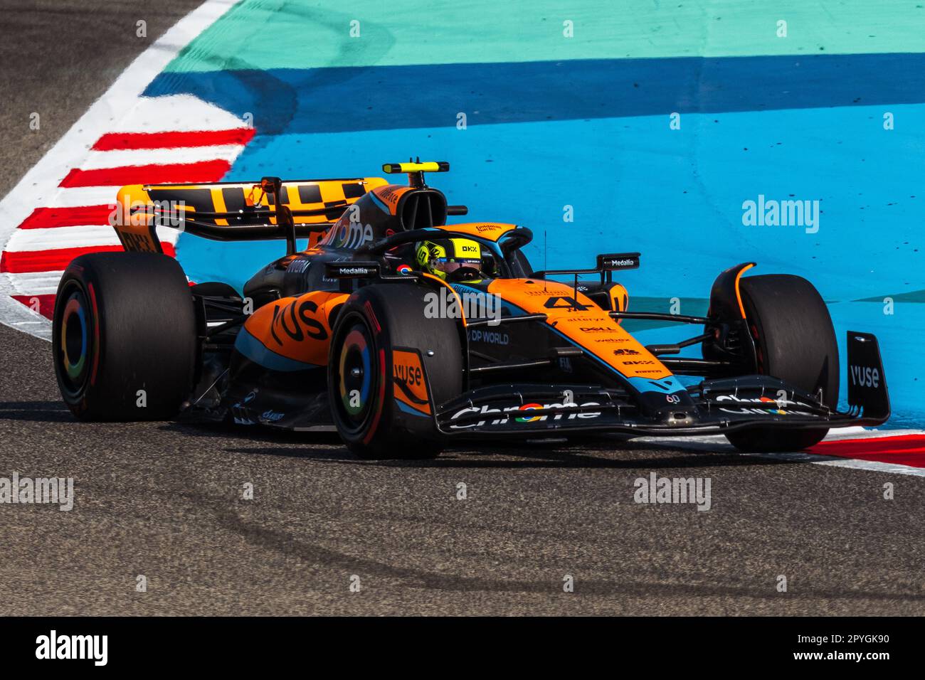 MANAMA, BAHRAIN, Sakhir circuit, 4. March 2023: # 4, Lando NORRIS, GBR, McLaren F1 Team, during ...