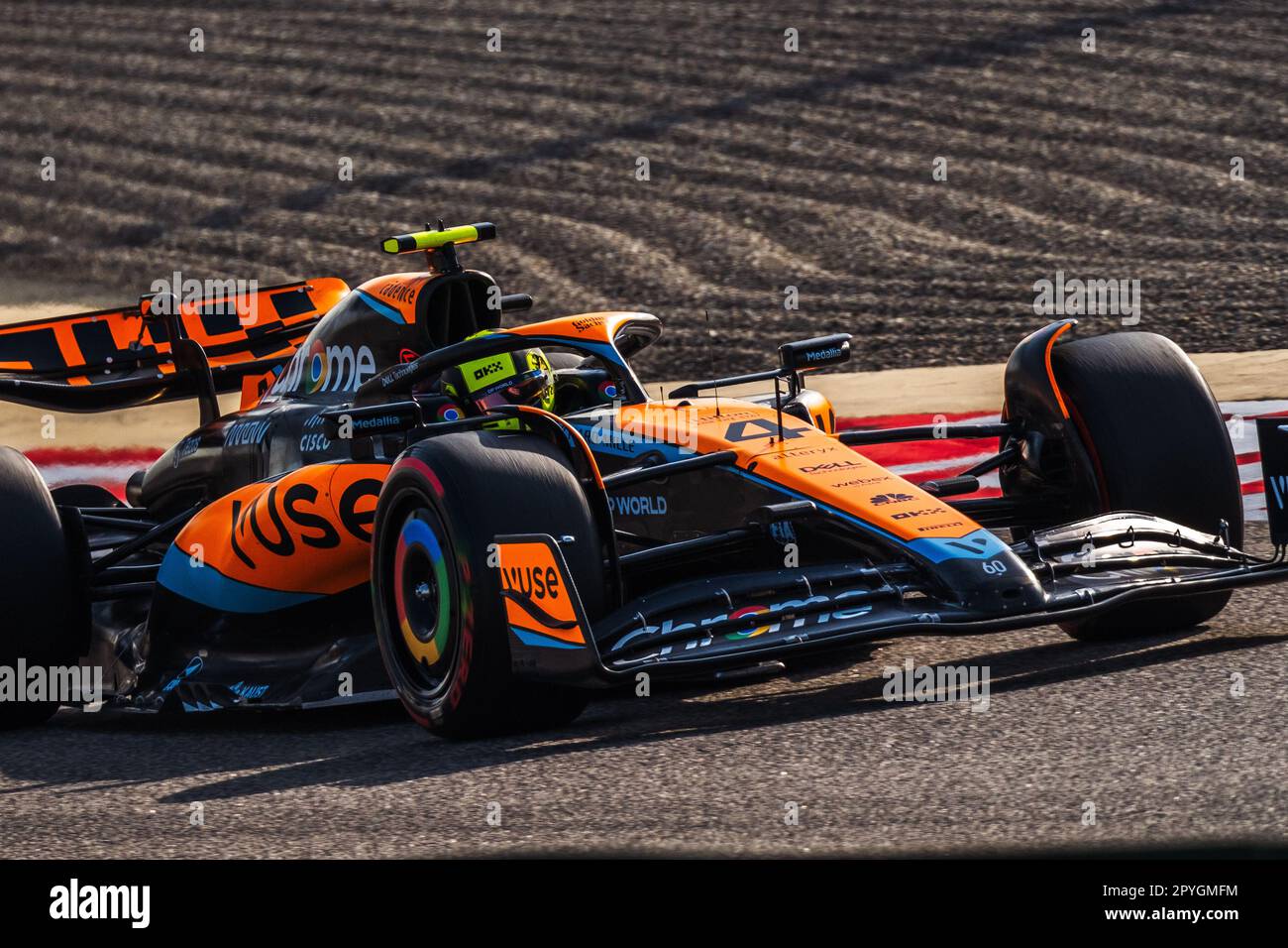 MANAMA, BAHRAIN, Sakhir circuit, 4. March 2023: # 4, Lando NORRIS, GBR, McLaren F1 Team, during ...