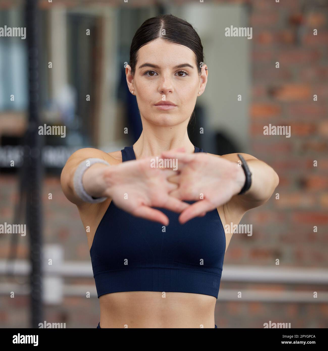 Strength stretching hi-res stock photography and images - Alamy