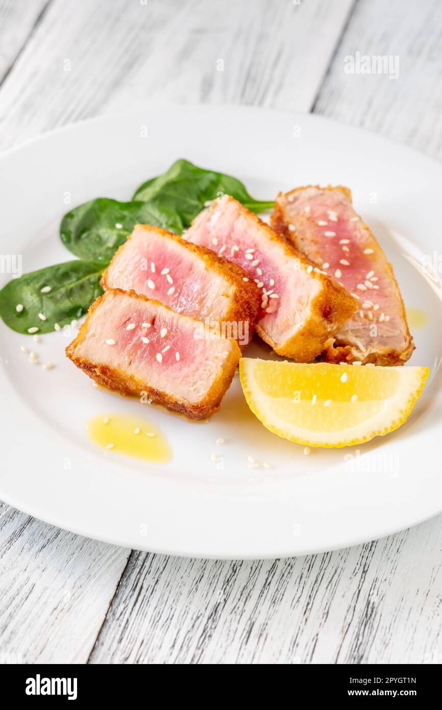 Sliced tuna fillet hi-res stock photography and images - Alamy