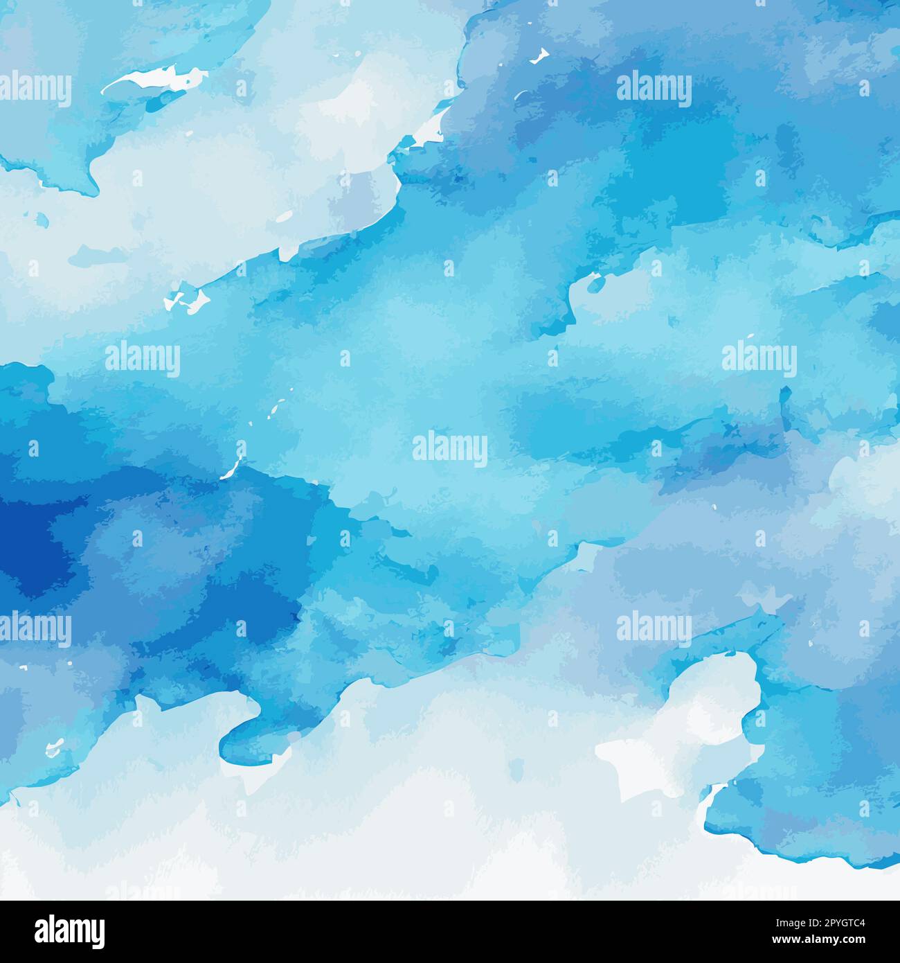 Realistic blue watercolor texture colorful background - Vector Stock ...