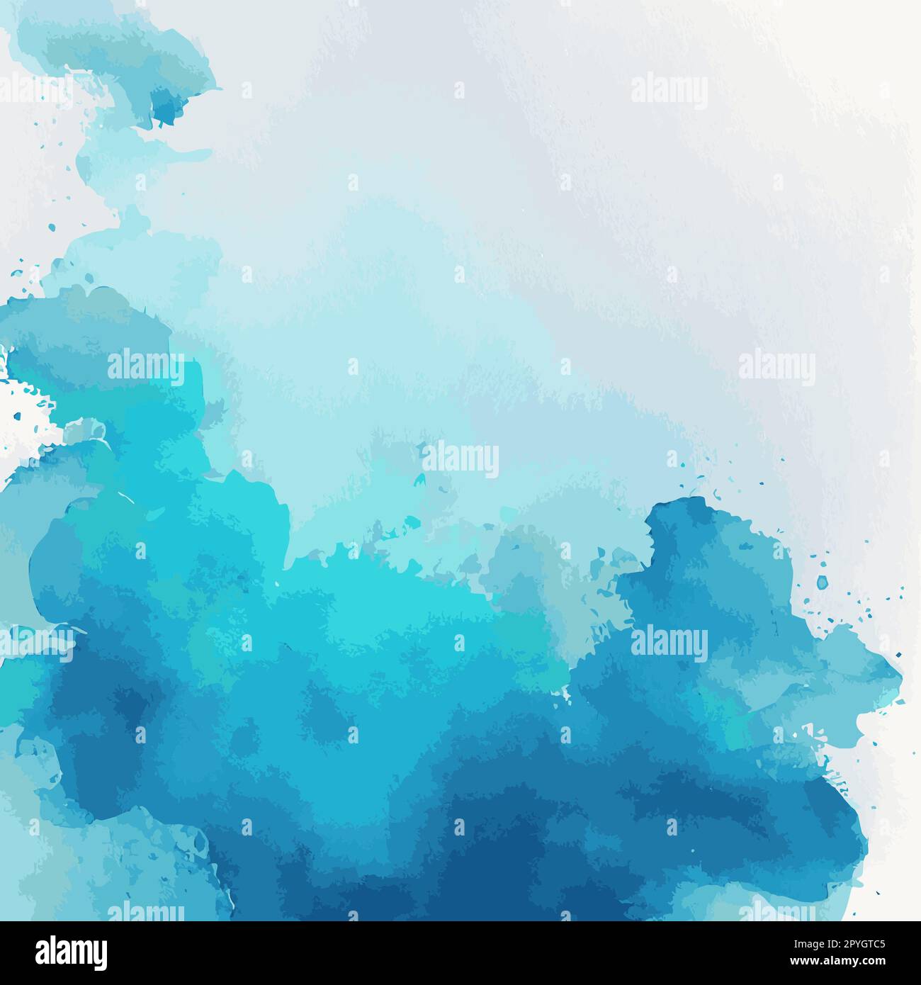 Realistic blue watercolor texture colorful background - Vector Stock ...