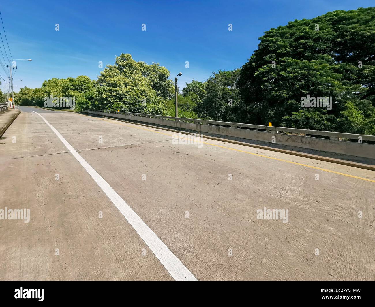 Thailand Country Road Side View Stock Photo - Alamy