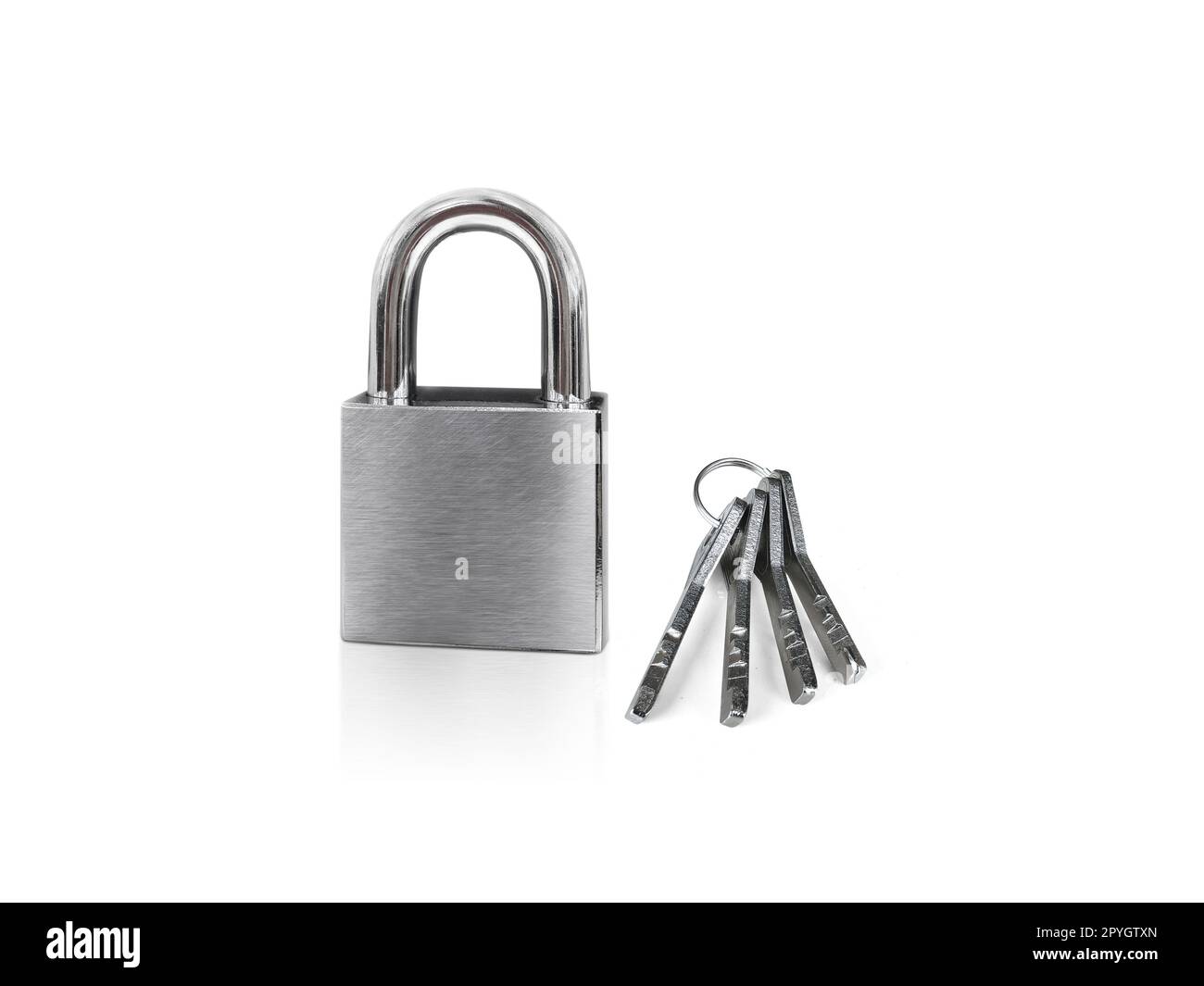 Metal padlock isolated on white background Stock Photo - Alamy