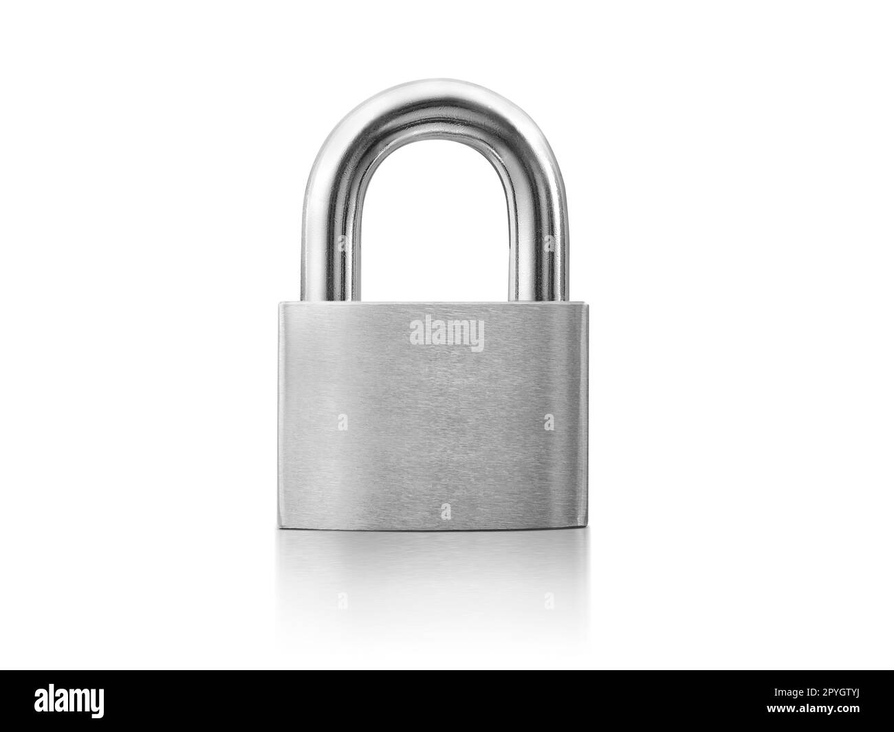 Open chrome lock isolated Black and White Stock Photos & Images - Alamy