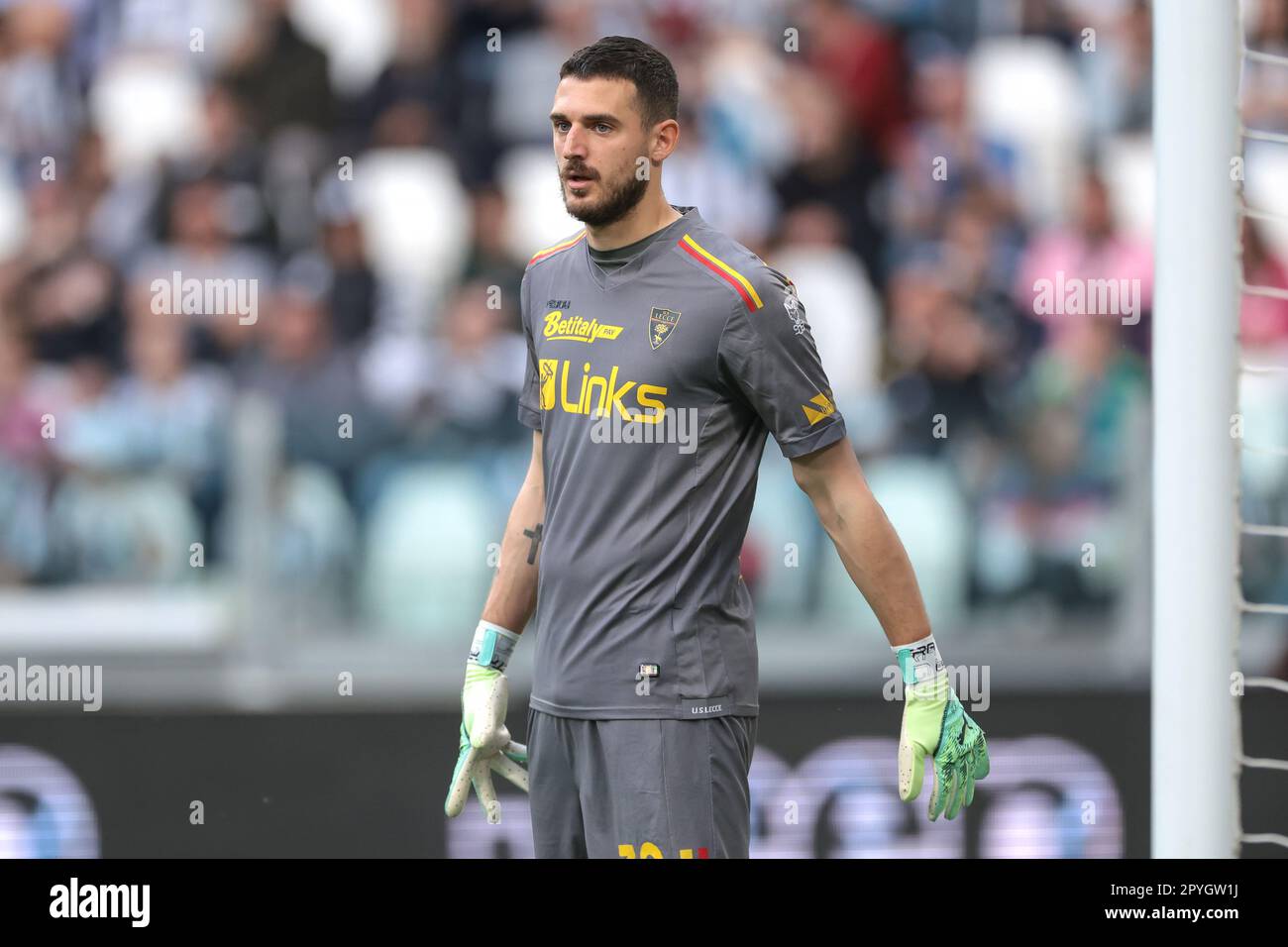 Turin, Italy, 3rd May 2023. Wladimiro Falcone of US Lecce looks on ...