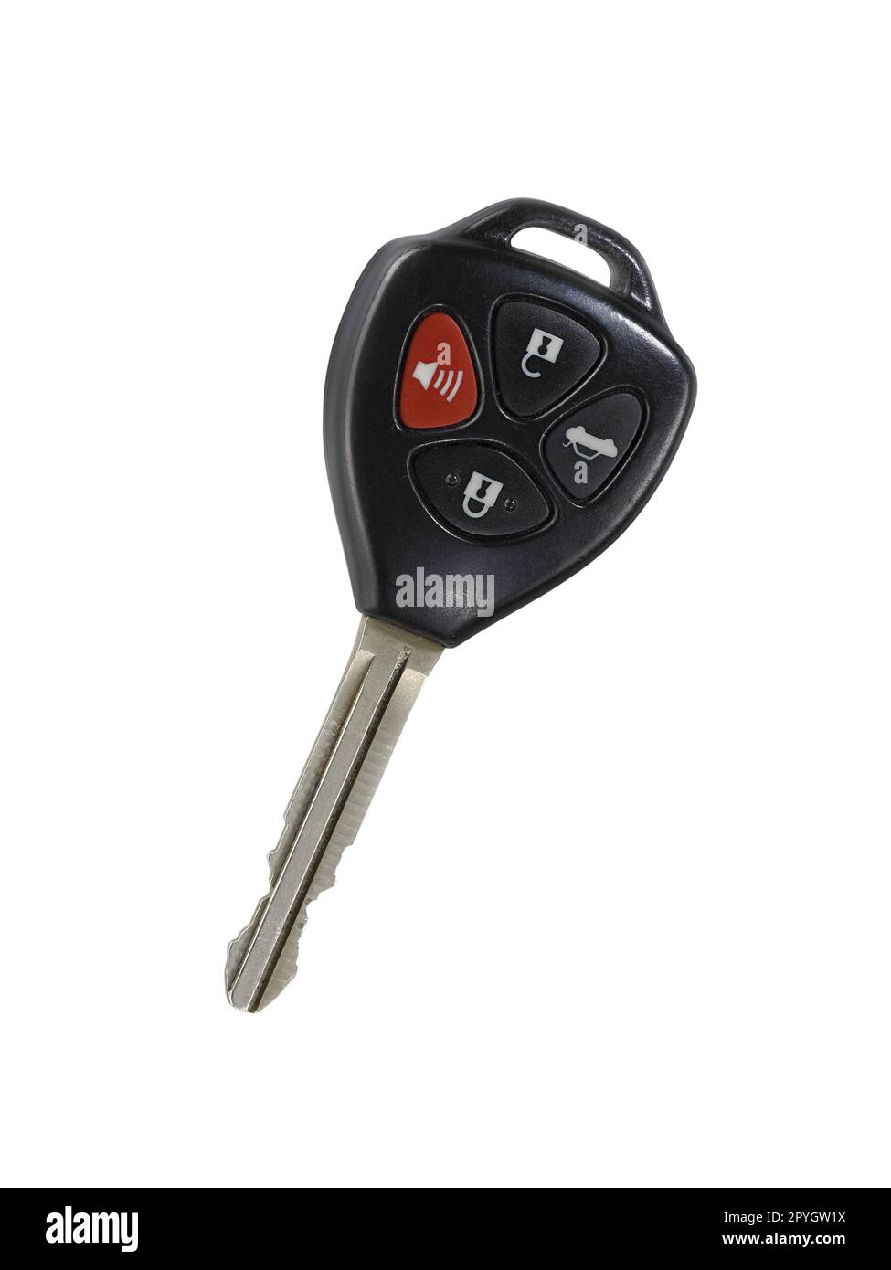 Remote car key isolated on white background Stock Photo - Alamy