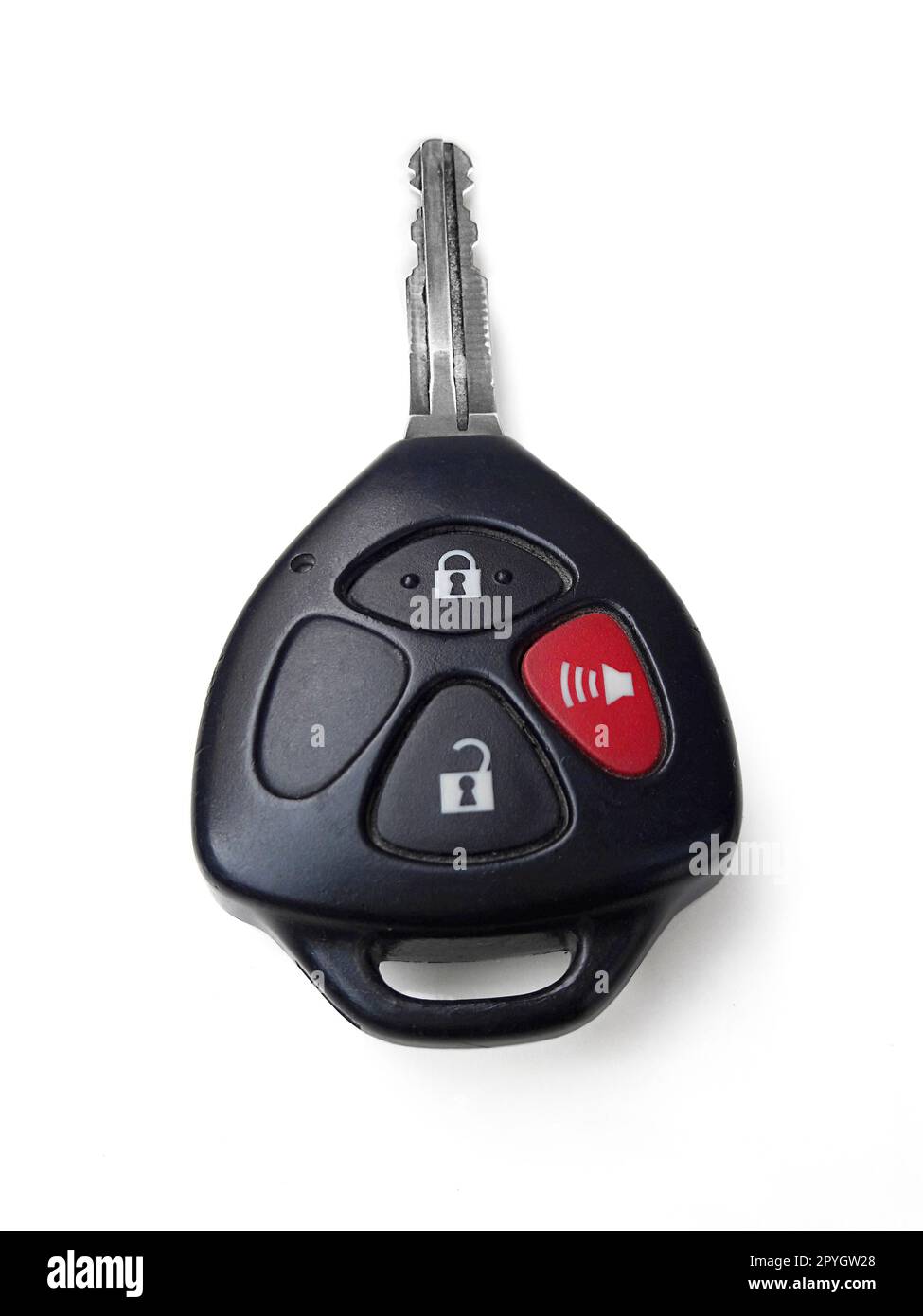 Remote car key isolated on white background Stock Photo - Alamy