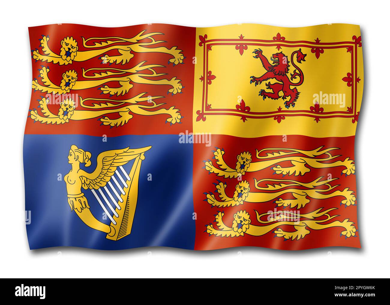 3d royal standard united kingdom hi-res stock photography and images ...