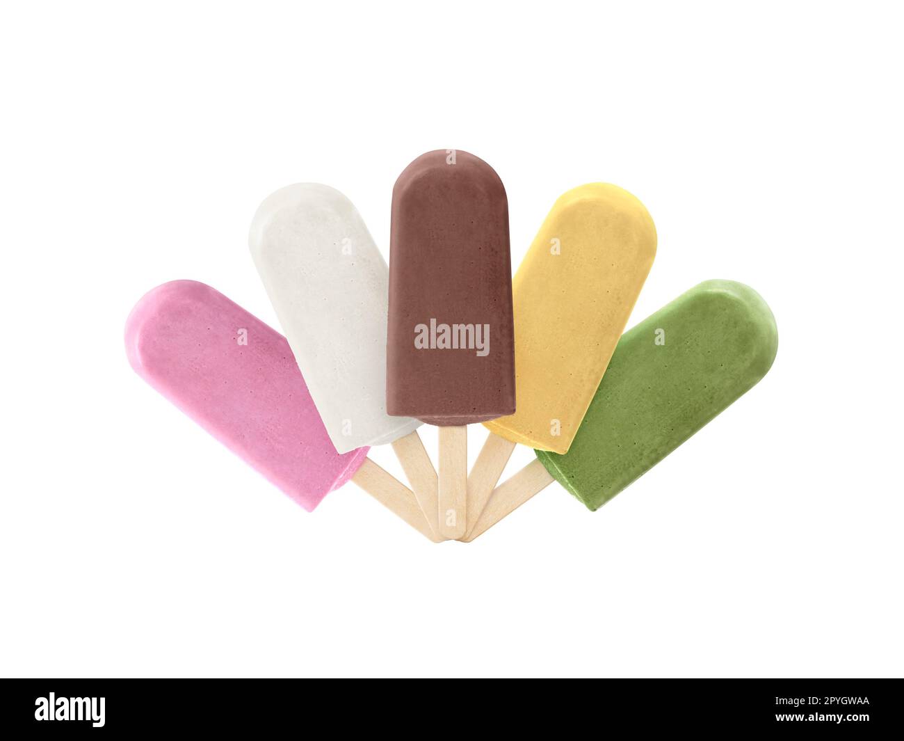 ice cream stick isolated on white background Stock Photo - Alamy