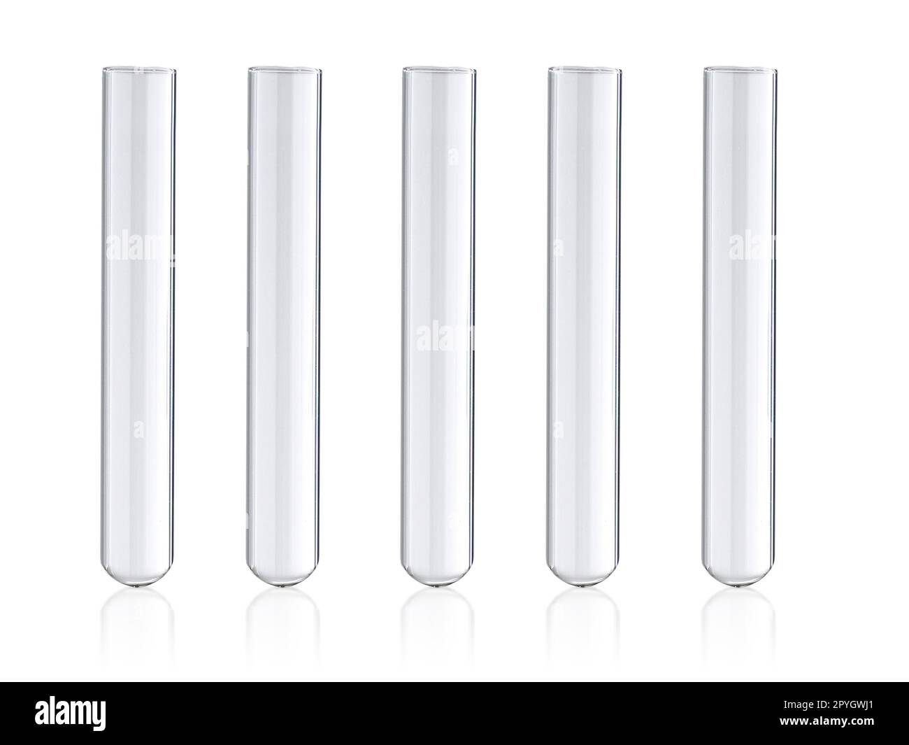 Laboratory test-tube isolated on white Stock Photo - Alamy