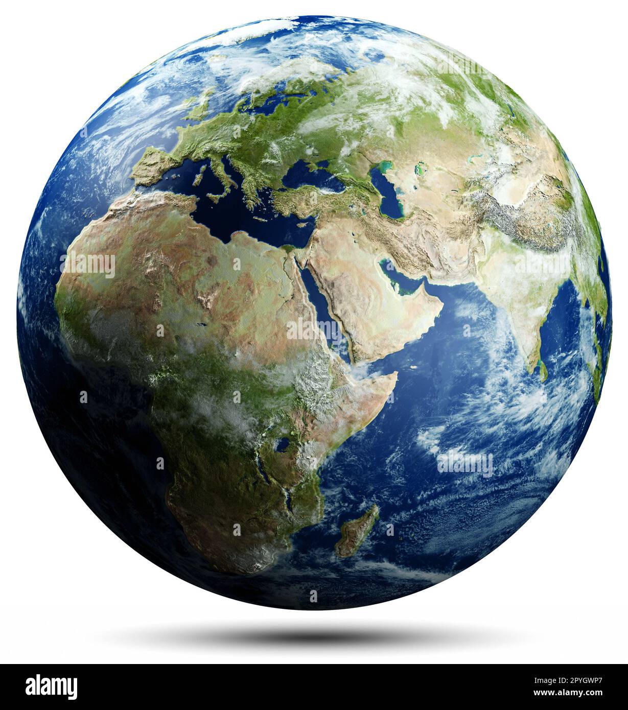 Europe, Africa - planet Earth. Elements of this image furnished by NASA ...