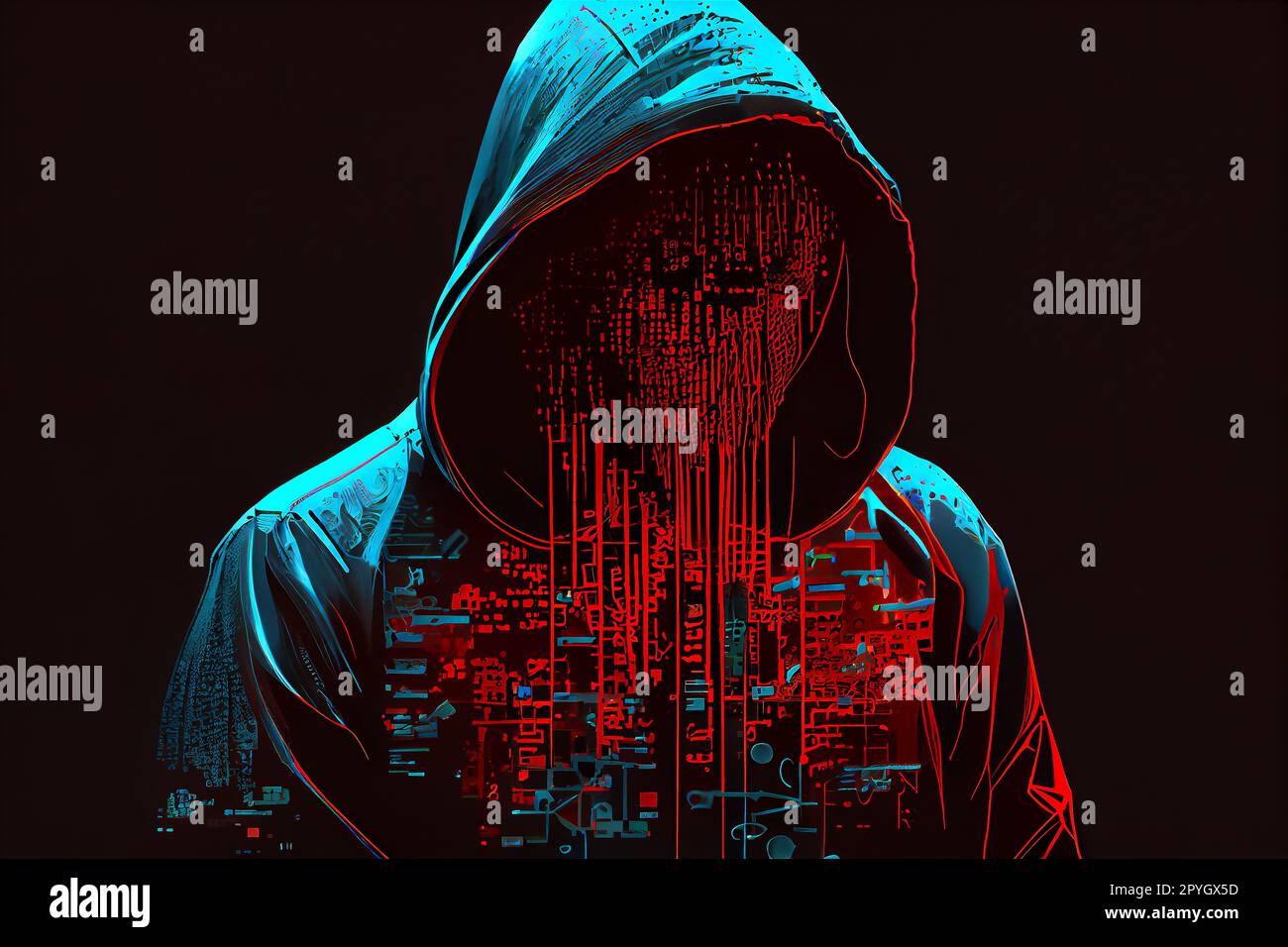 Hoodie working illustration hi-res stock photography and images - Alamy