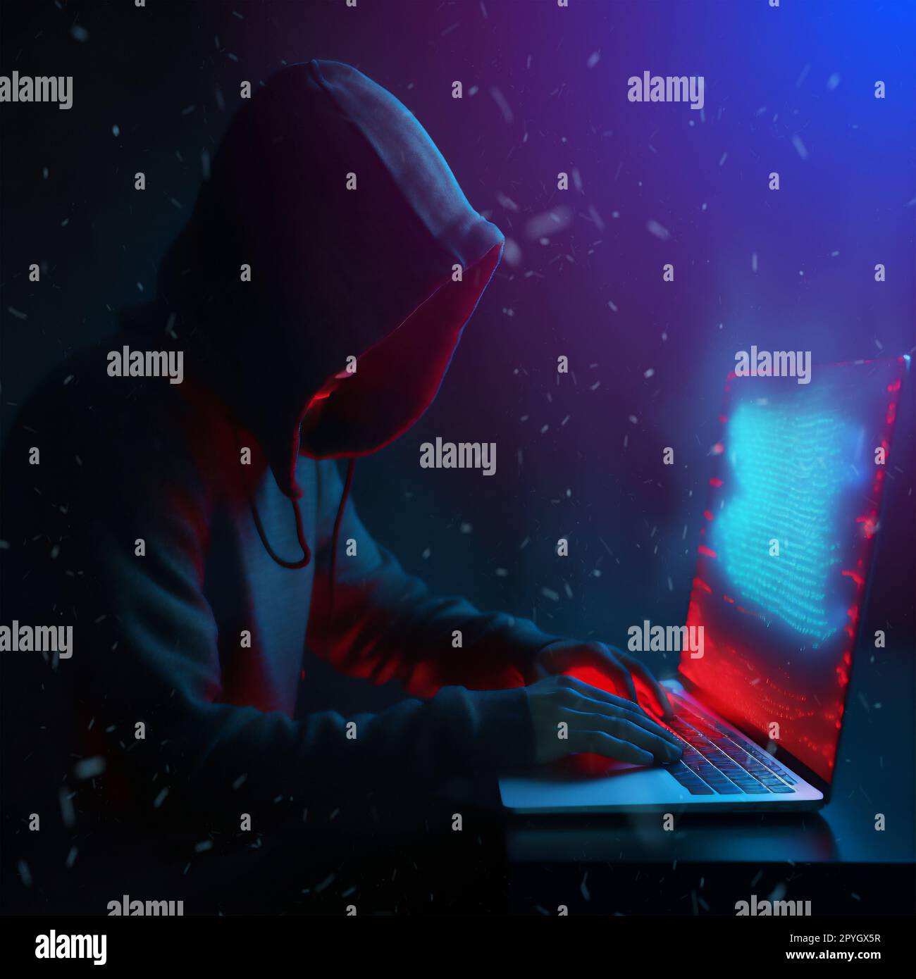 Hacker using 3d laptop hi-res stock photography and images - Alamy
