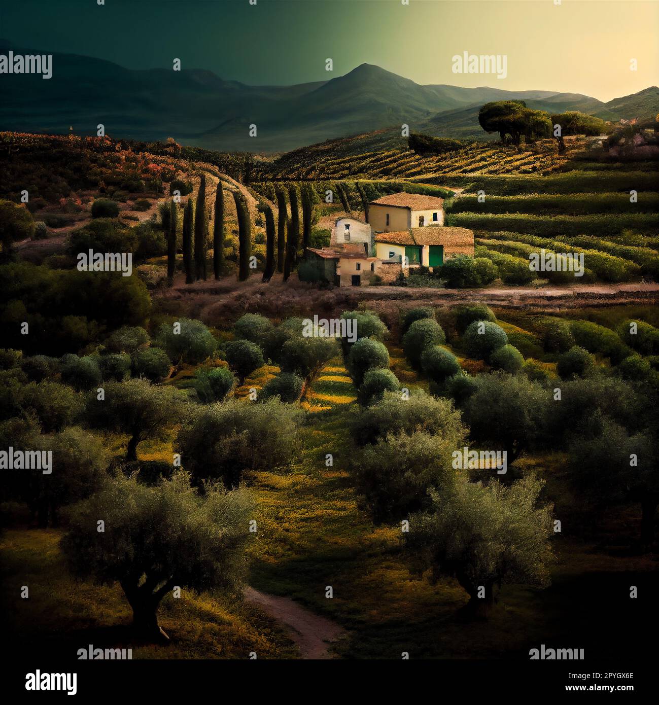 3d design farmland house hi-res stock photography and images - Alamy