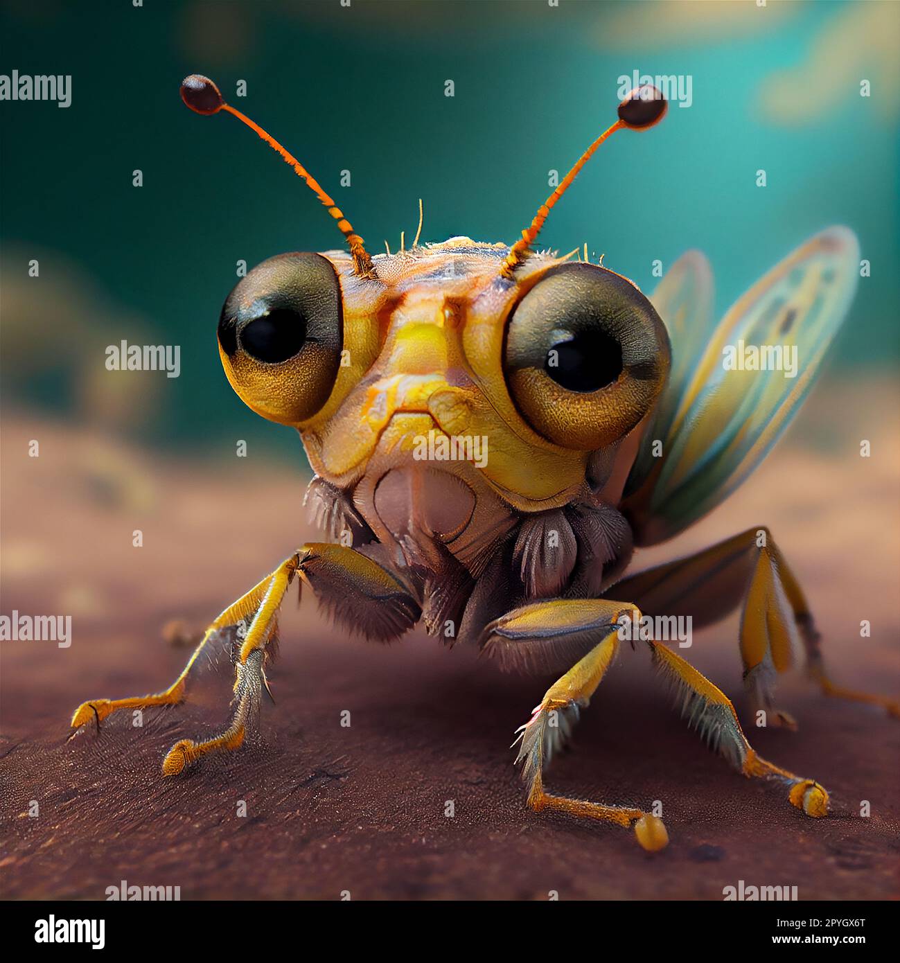 Small insect with big eyes Stock Photo - Alamy
