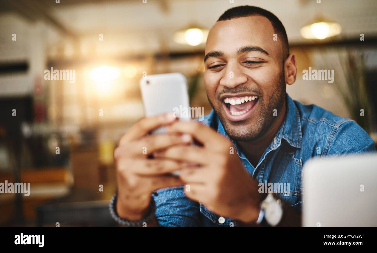 So many funny memes on social media today. a handsome young man using a ...