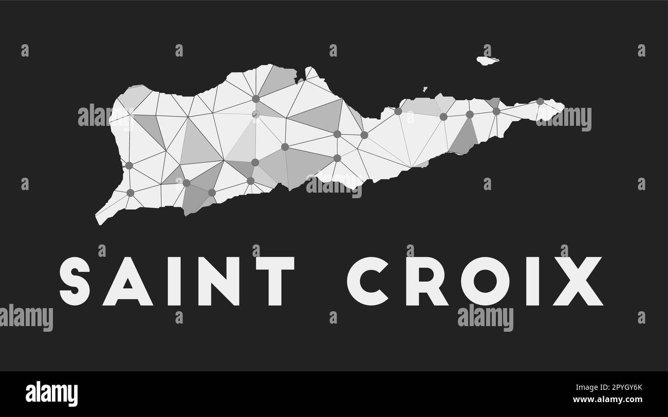Map of saint croix Black and White Stock Photos & Images - Alamy
