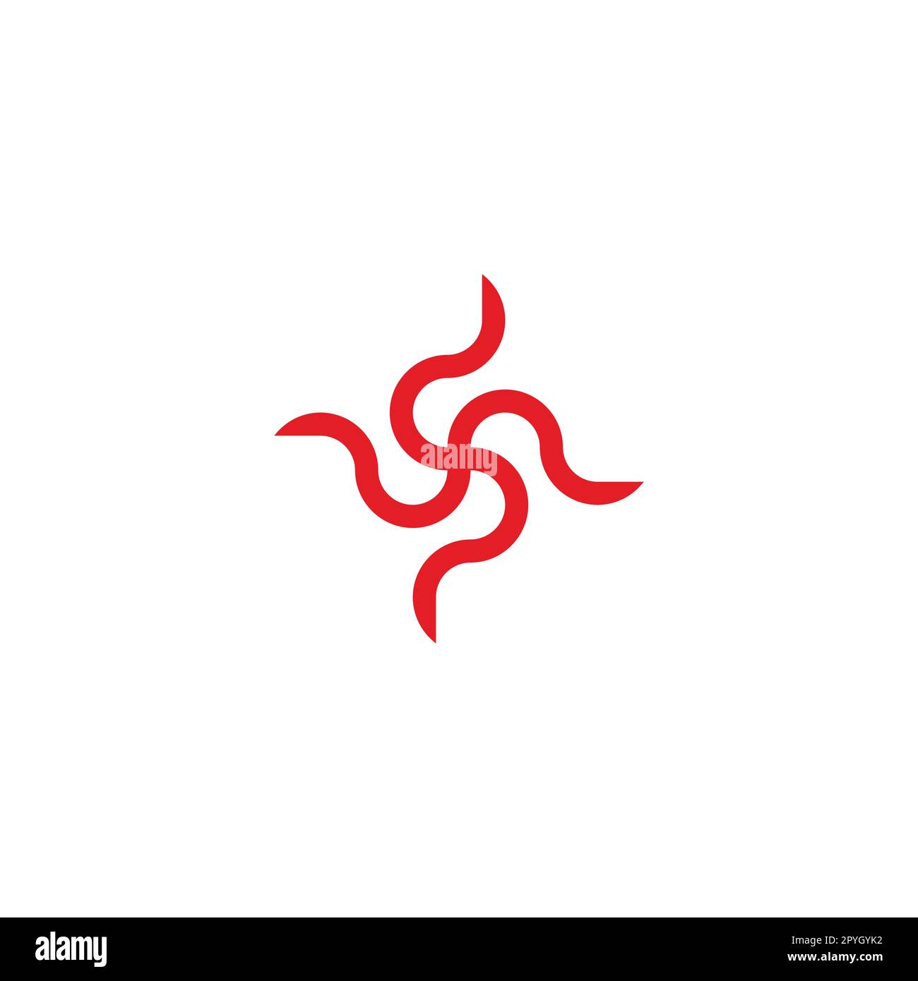 Letter S fire, unique geometric symbol simple logo vector Stock Vector ...