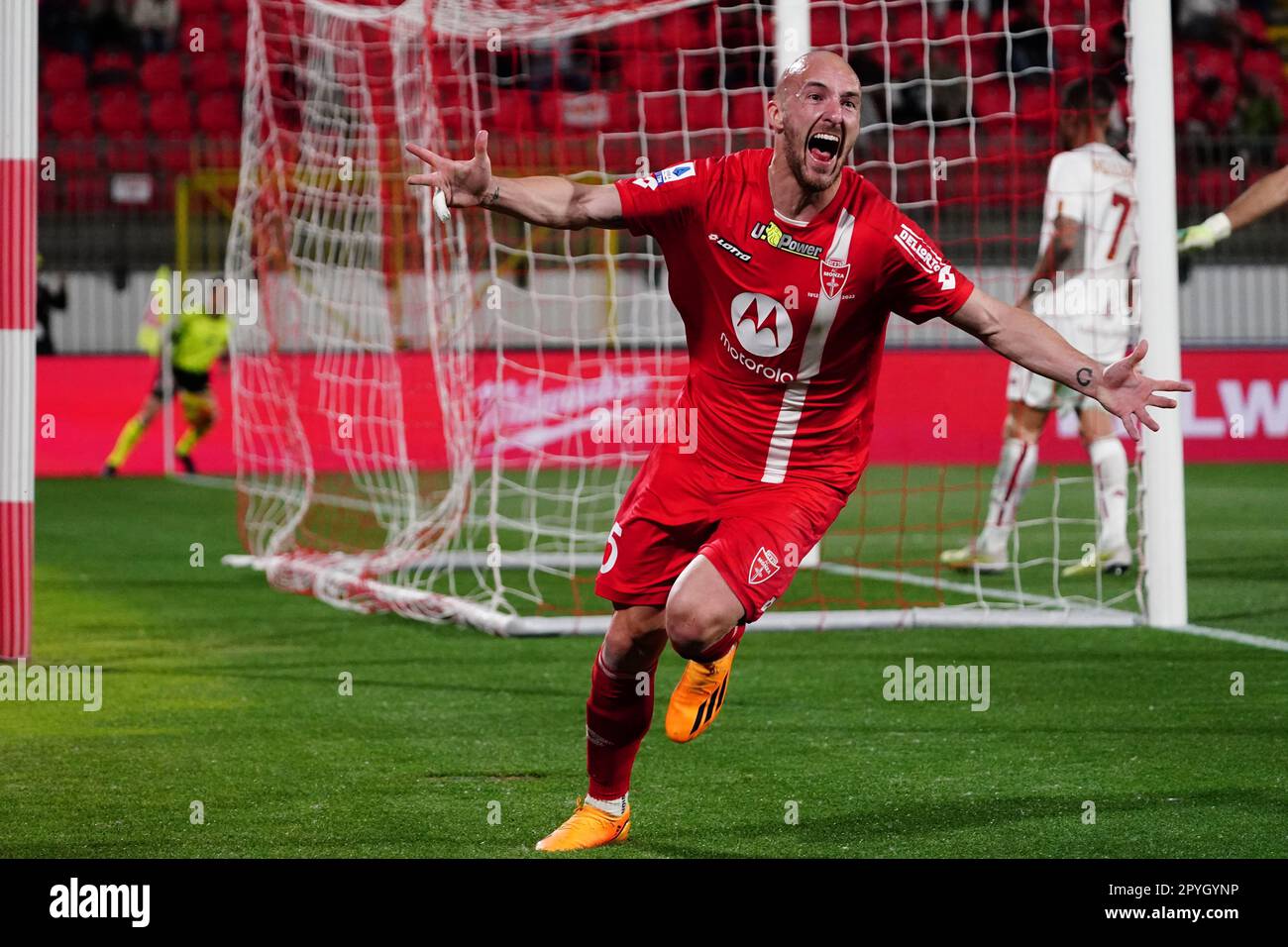 Monza, Italy - 03/05/2023, Luca Caldirola (AC Monza) celebrates his ...