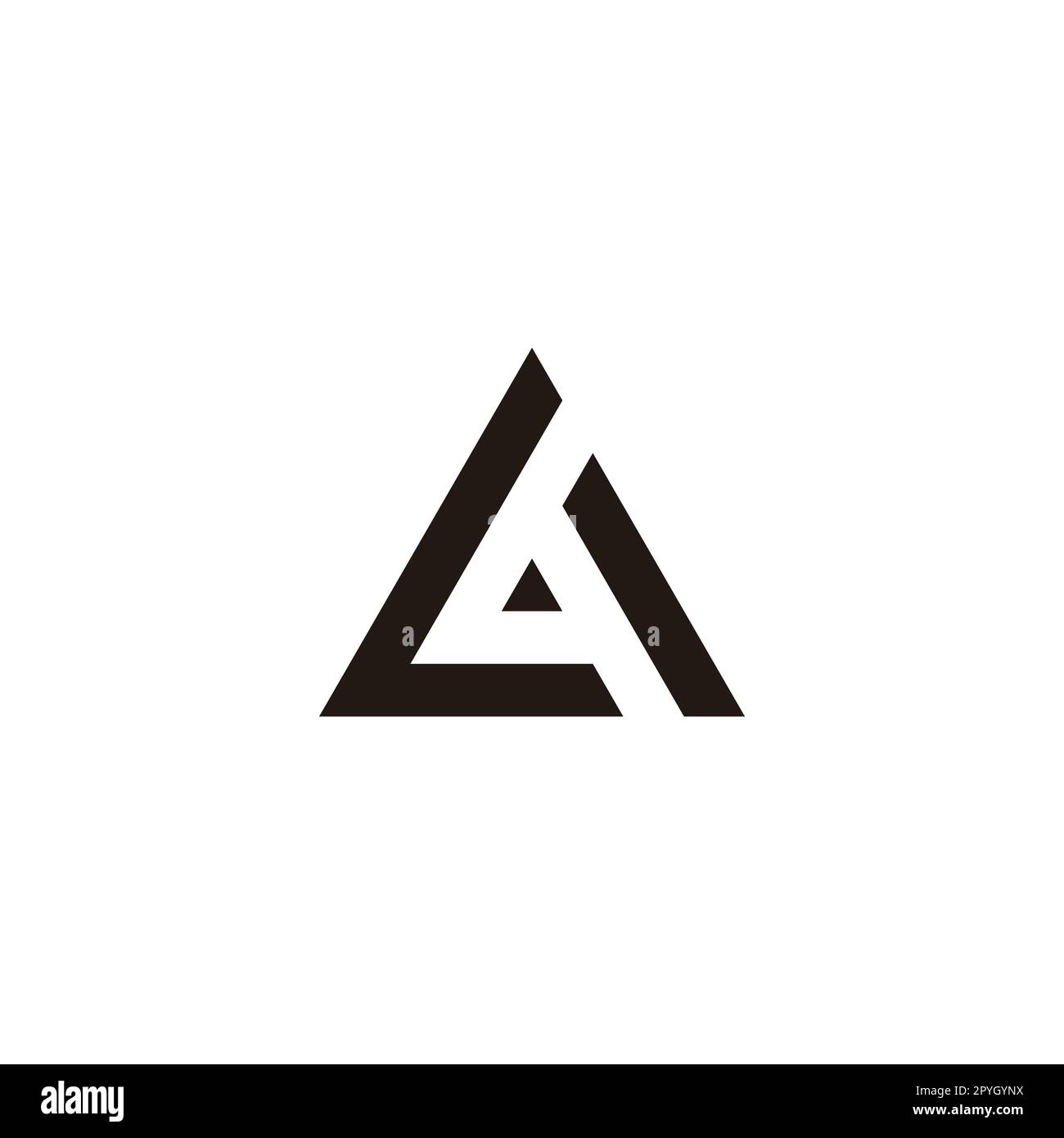 Letter L and A triangle geometric symbol simple logo vector Stock Vector Image & Art - Alamy