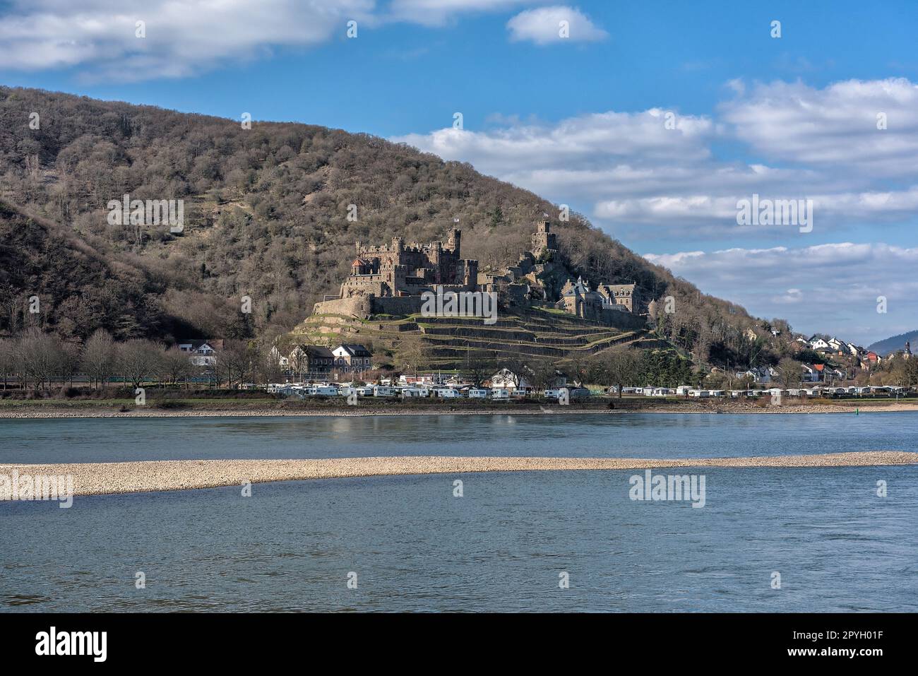 Reichenstein Castle in the UNESCO World Heritage Upper Middle Rhine ...