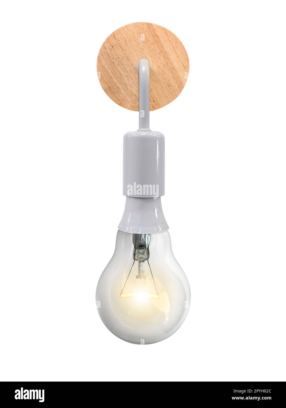 Light bulb isolated on white background Stock Photo - Alamy
