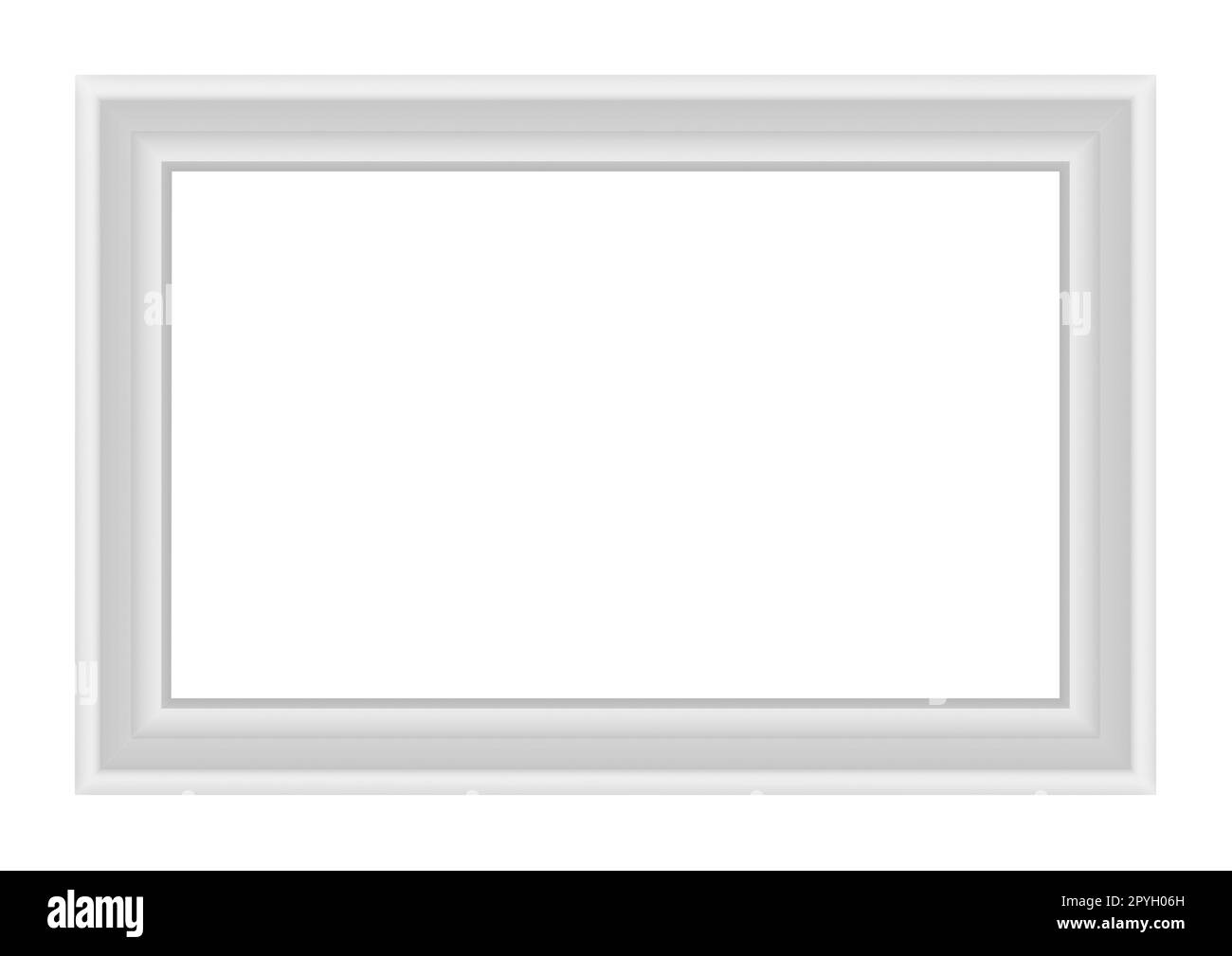 Rectangular 3D photo frame. 3d render Stock Photo - Alamy