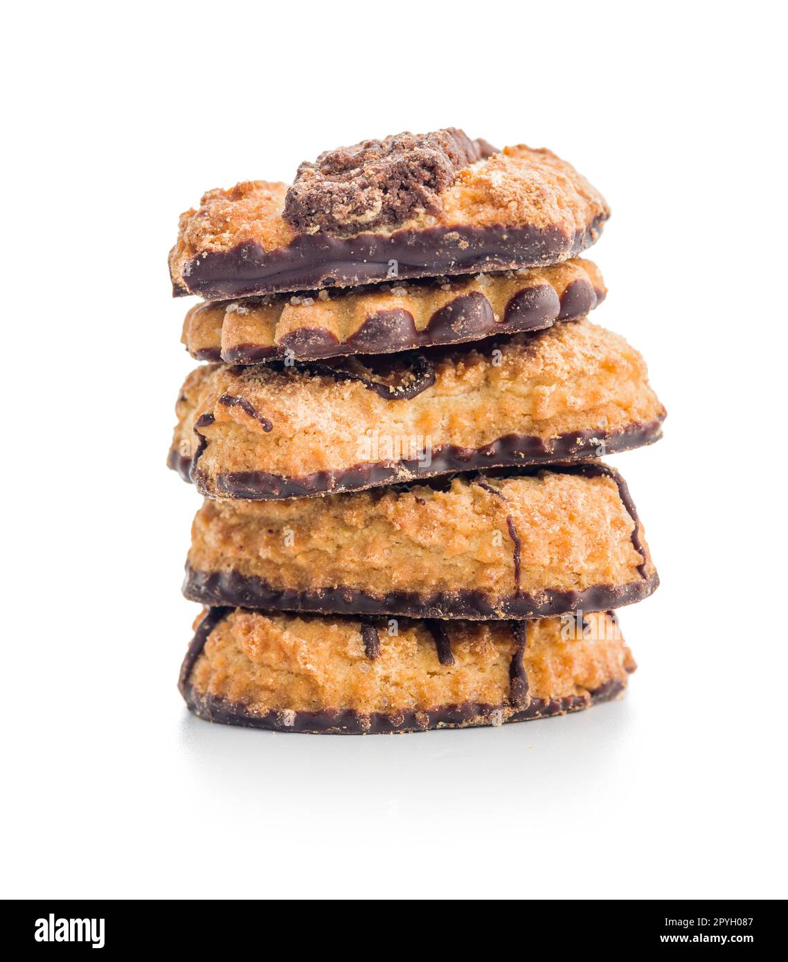 Assorted various cookies. Sweet biscuits isolated on white background ...