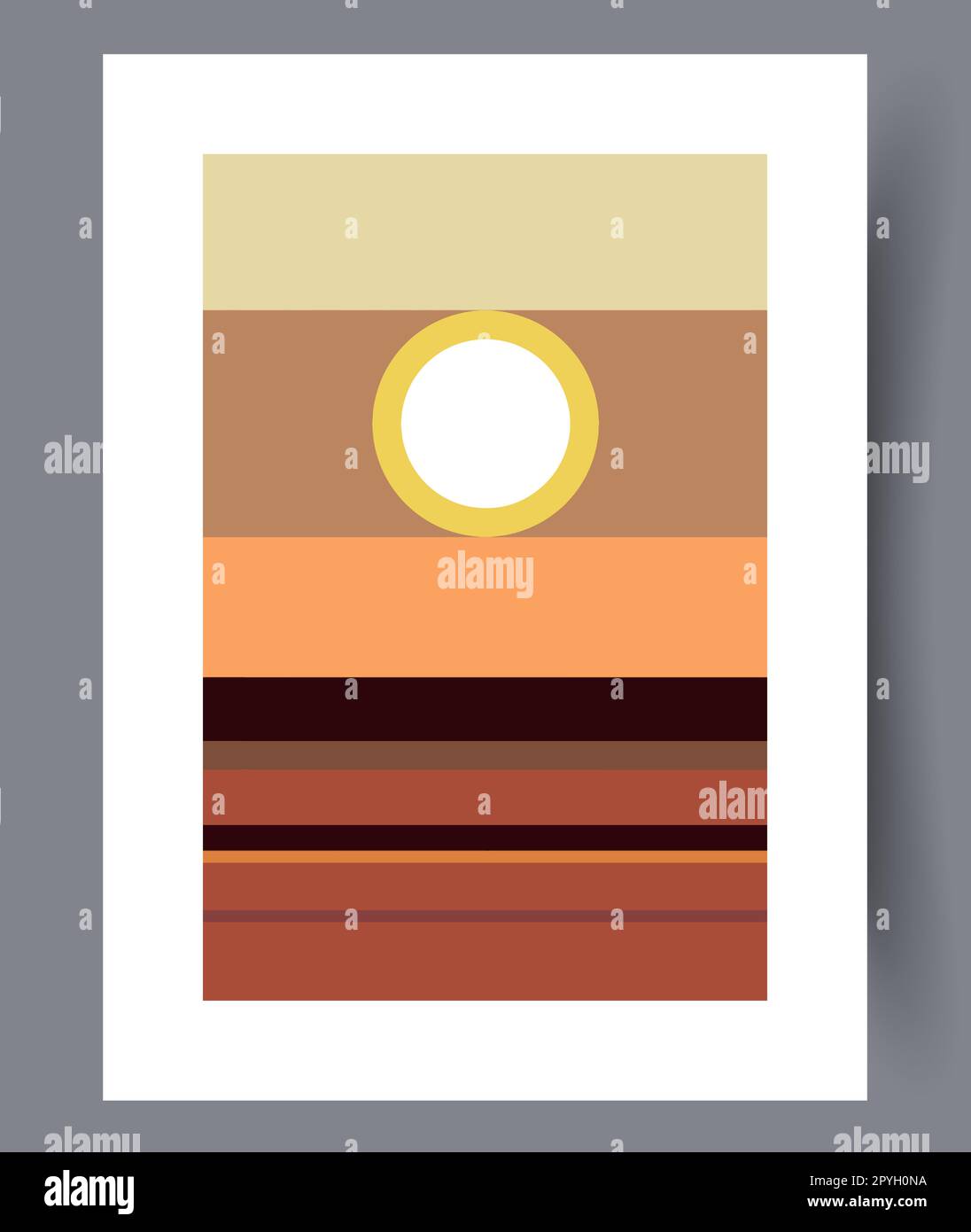 Landscape scenery marine sunset wall art print. Printable minimal ...