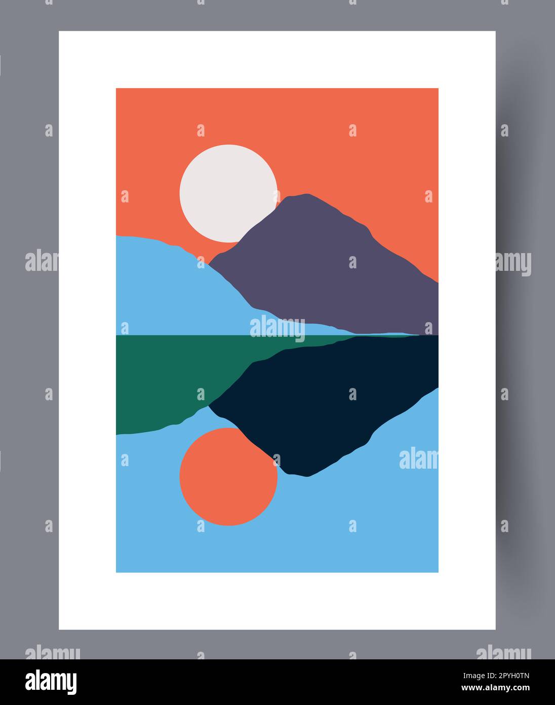 Landscape nature changes climate wall art print. Contemporary ...