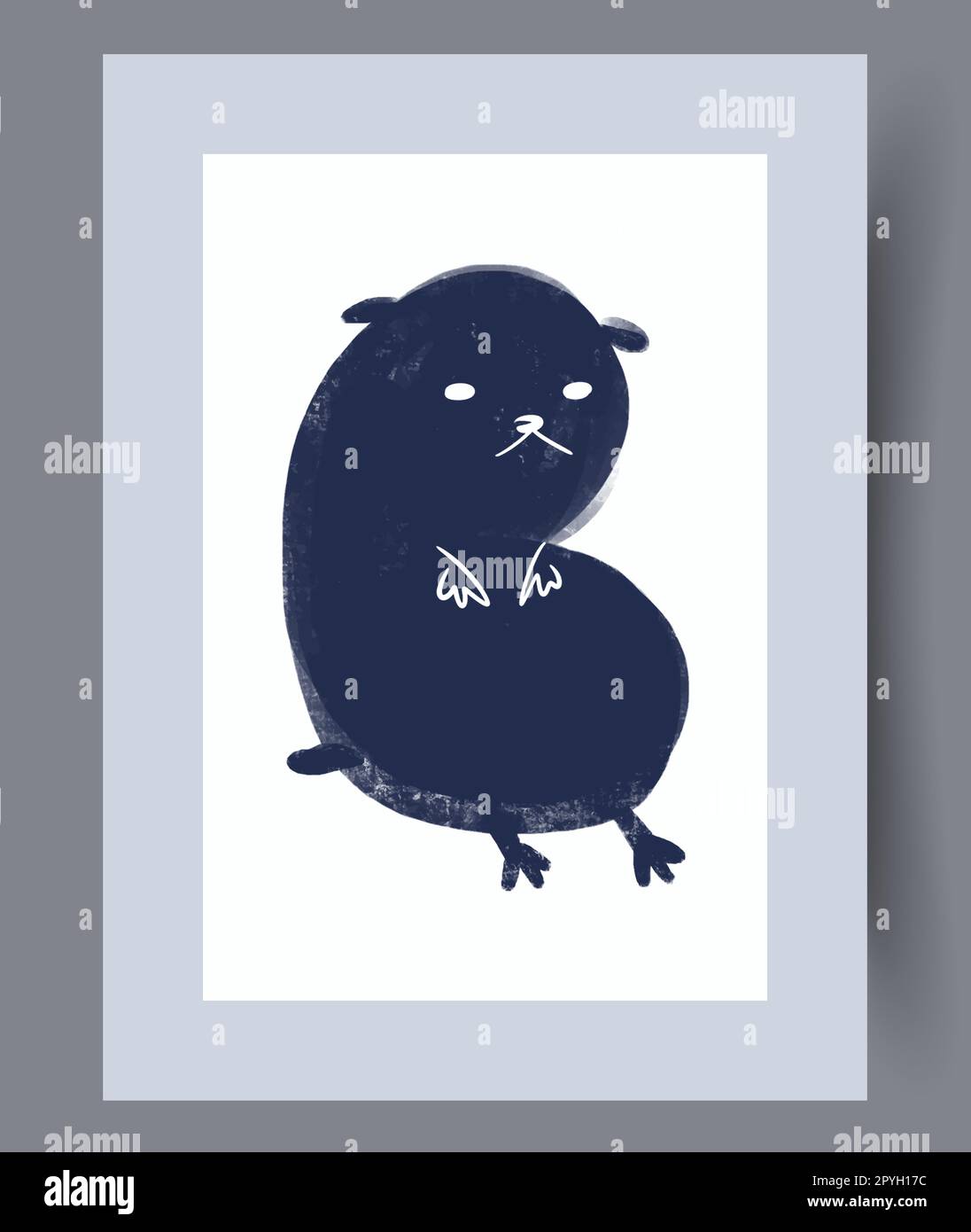 Animal beaver nordic gopher wall art print. Wall artwork for interior ...