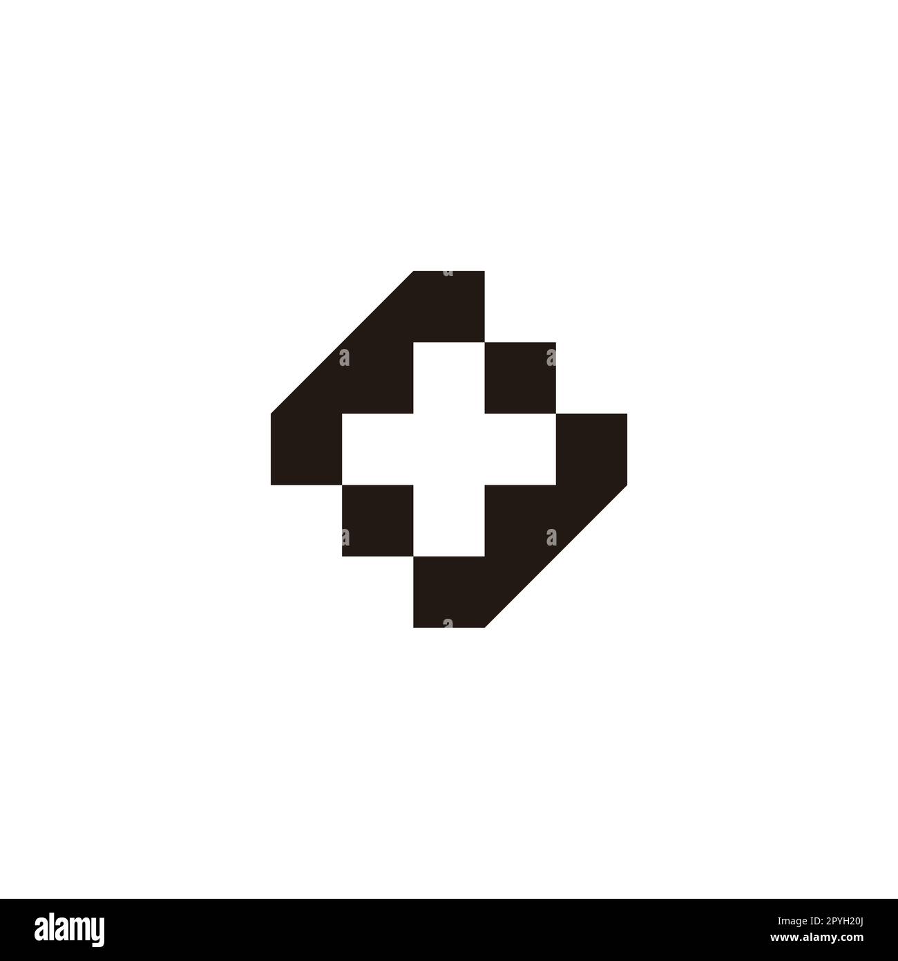 Letter m and w, plus, geometric symbol simple logo vector Stock Vector ...
