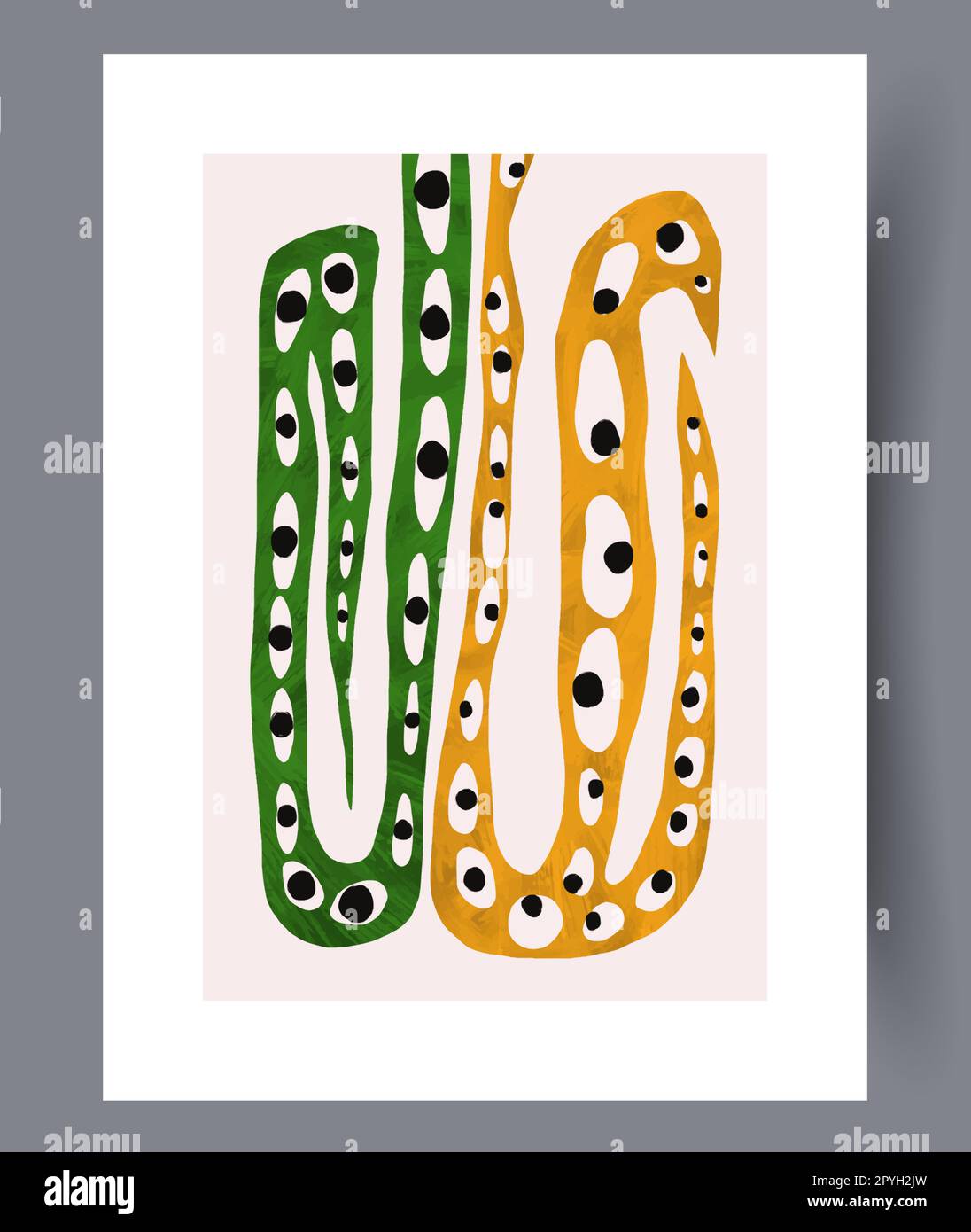 Animal snake surreal eyes wall art print. Contemporary decorative ...