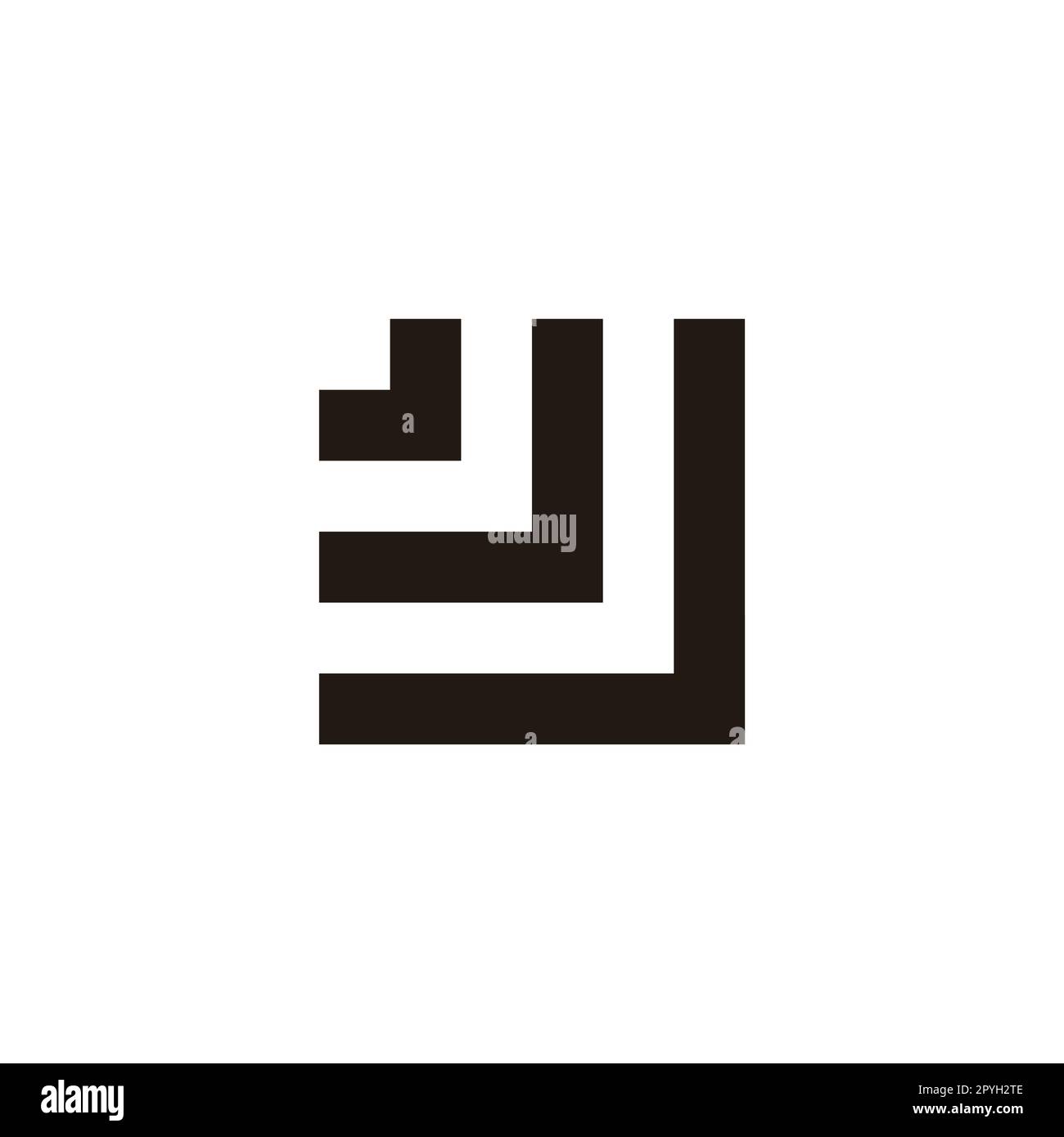 Letter J, J square geometric symbol simple logo vector Stock Vector ...