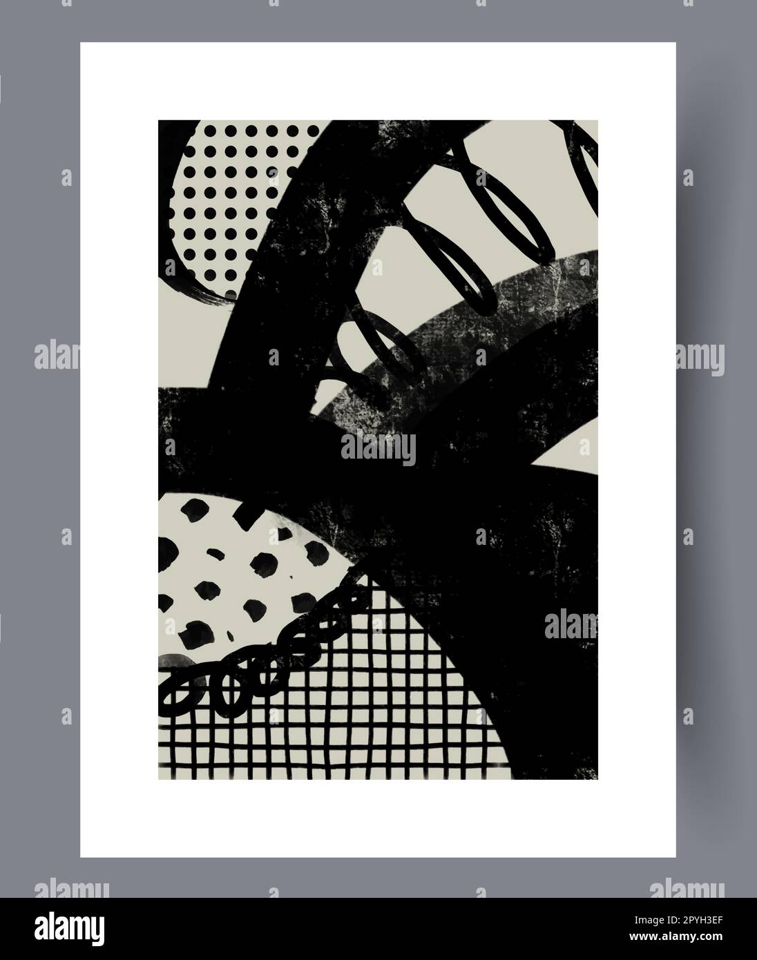 Abstract surrealism scandinavian picture wall art print. Wall artwork ...