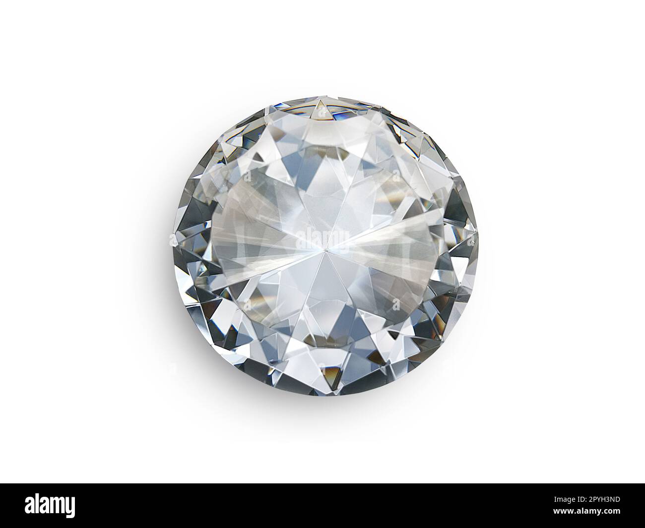 Dazzling diamond on white background Stock Photo - Alamy