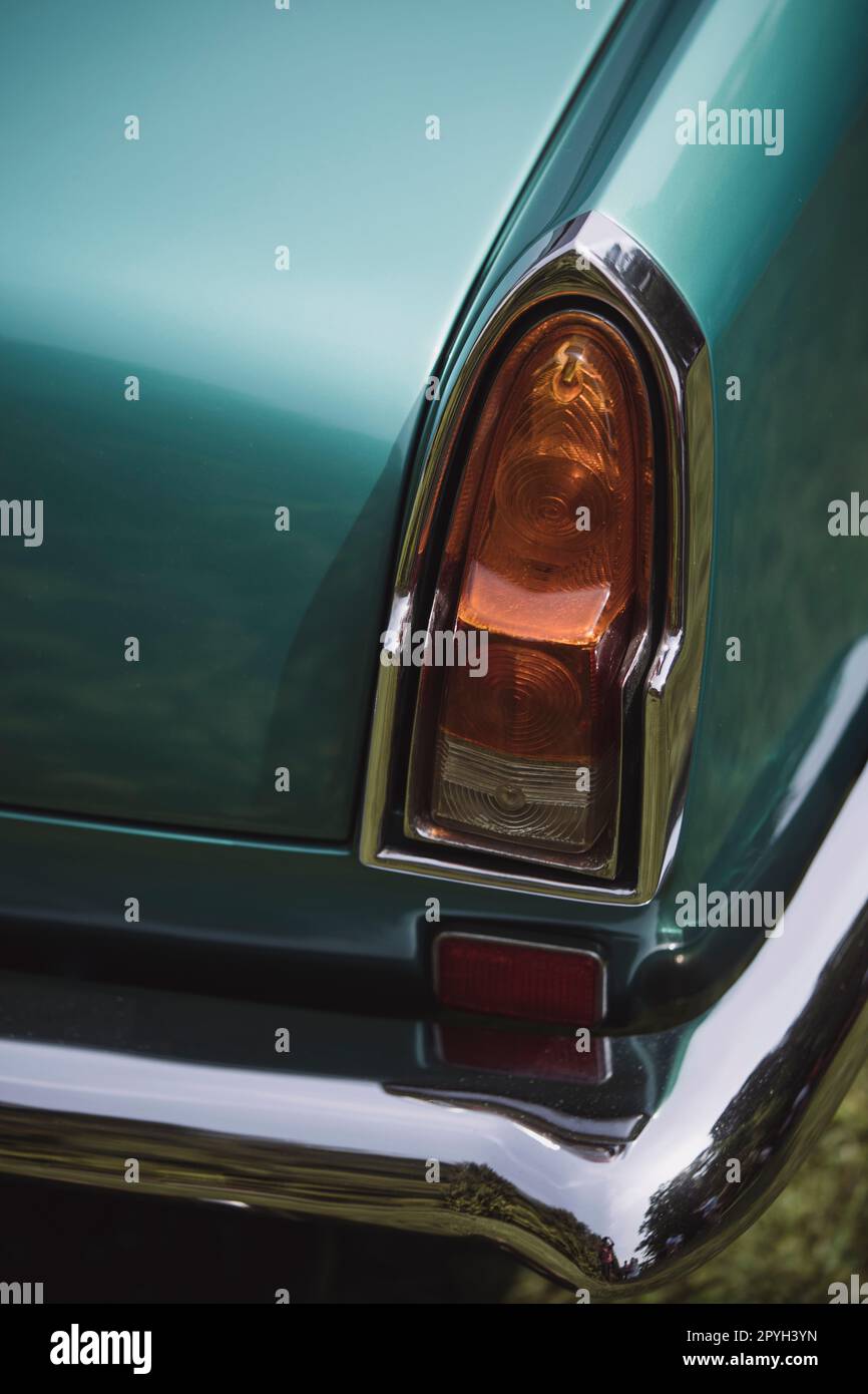 Retro car tail lights hi-res stock photography and images - Alamy