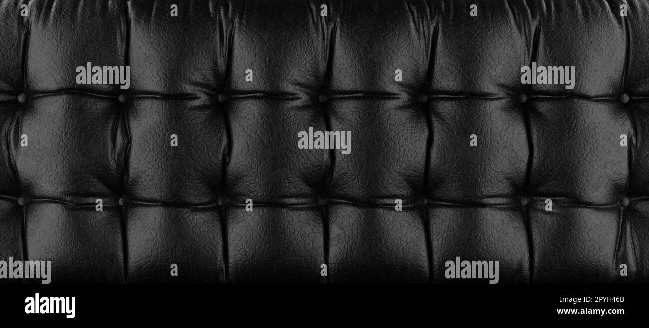 Beautiful texture of a fine black leather surface using as background ...
