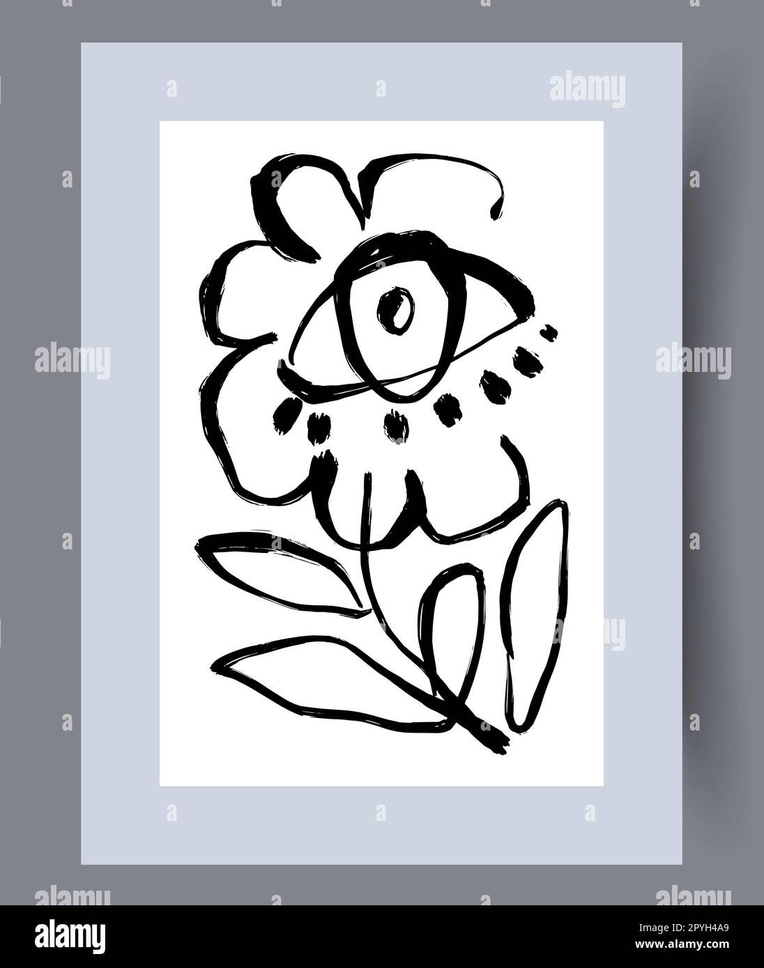 Still life flower esoteric eye wall art print Stock Photo - Alamy